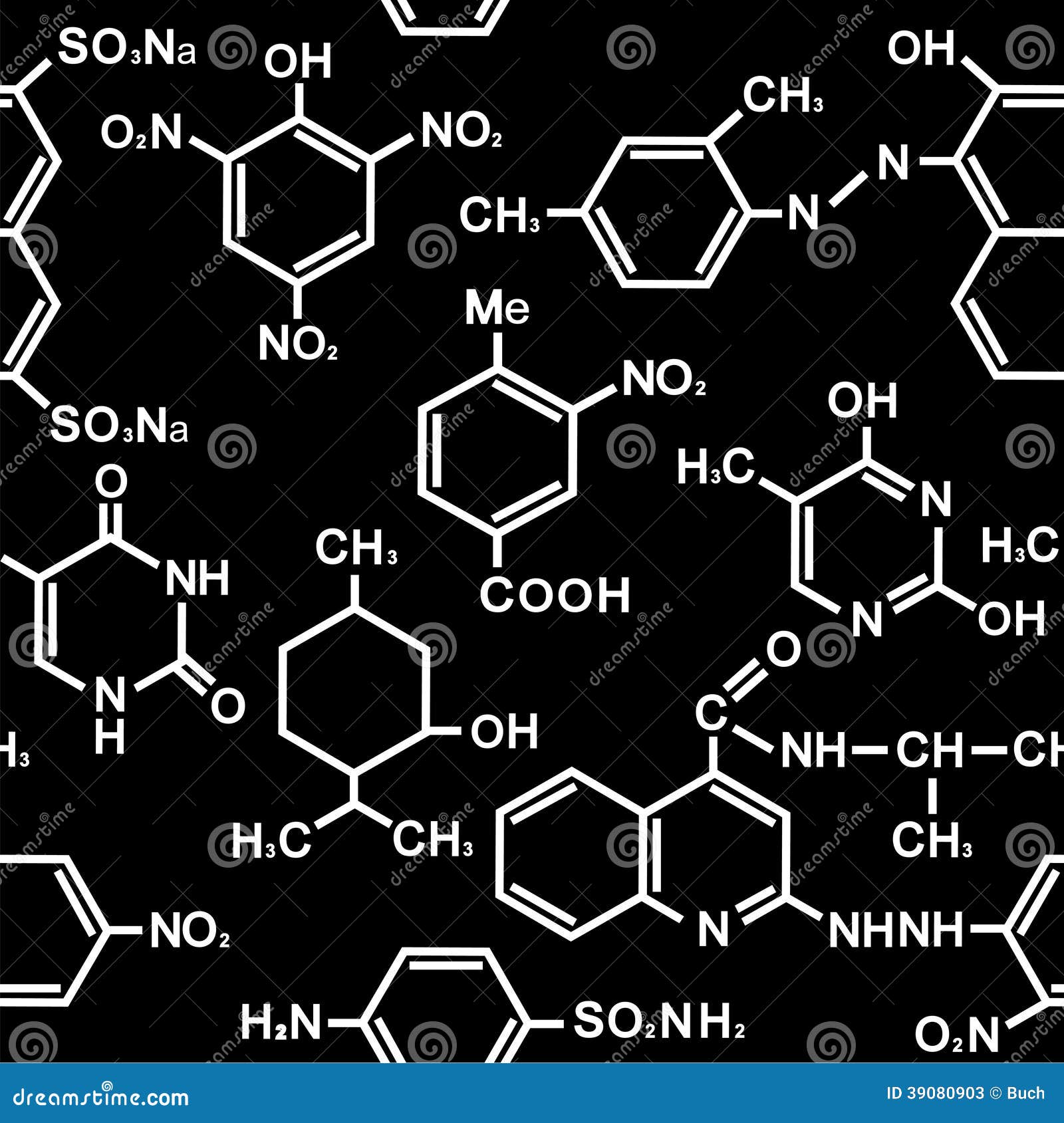 Chemistry seamless pattern stock vector. Illustration of biology - 39080903