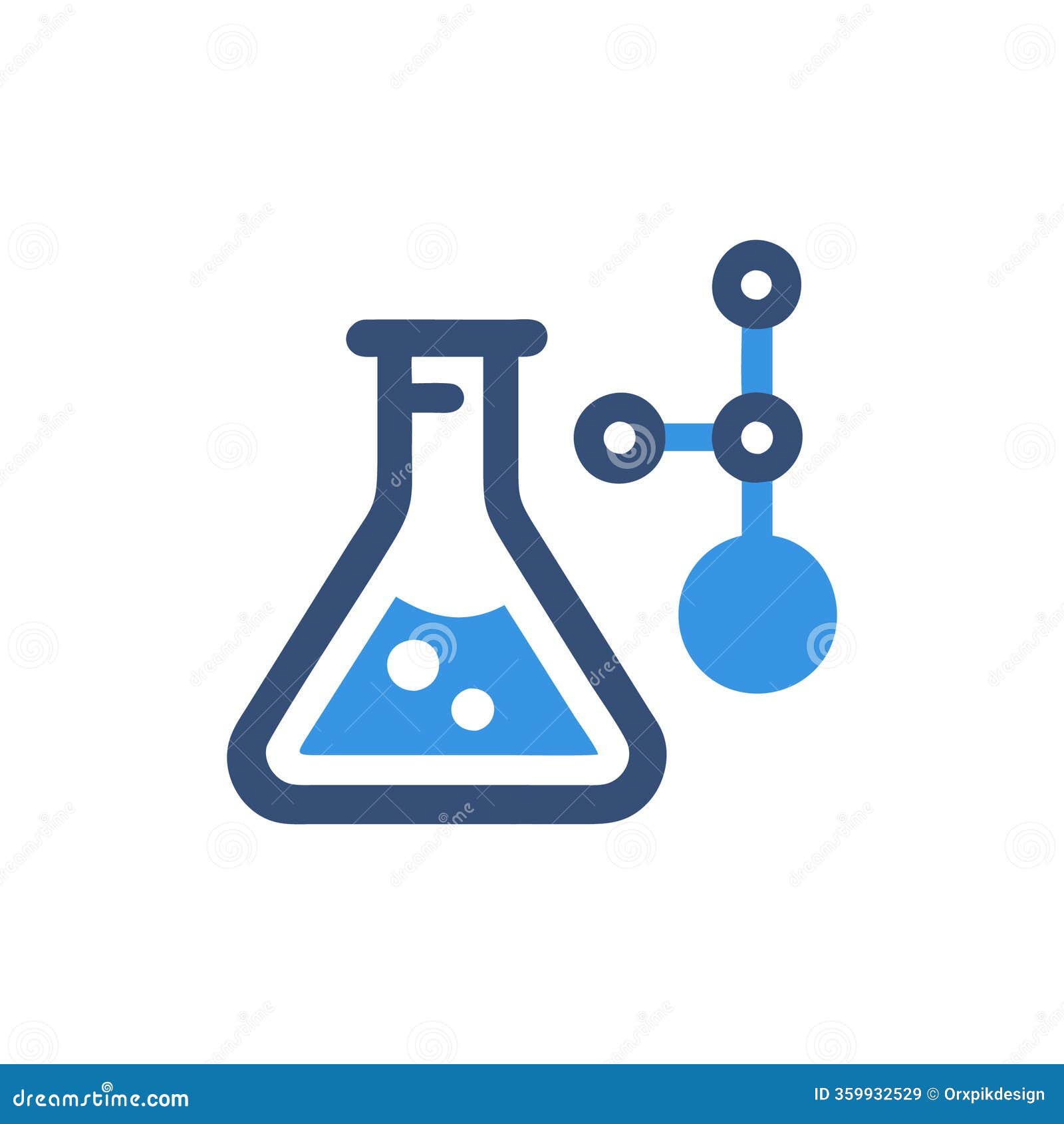 Chemistry Symbol for Science Projects Stock Illustration - Illustration ...