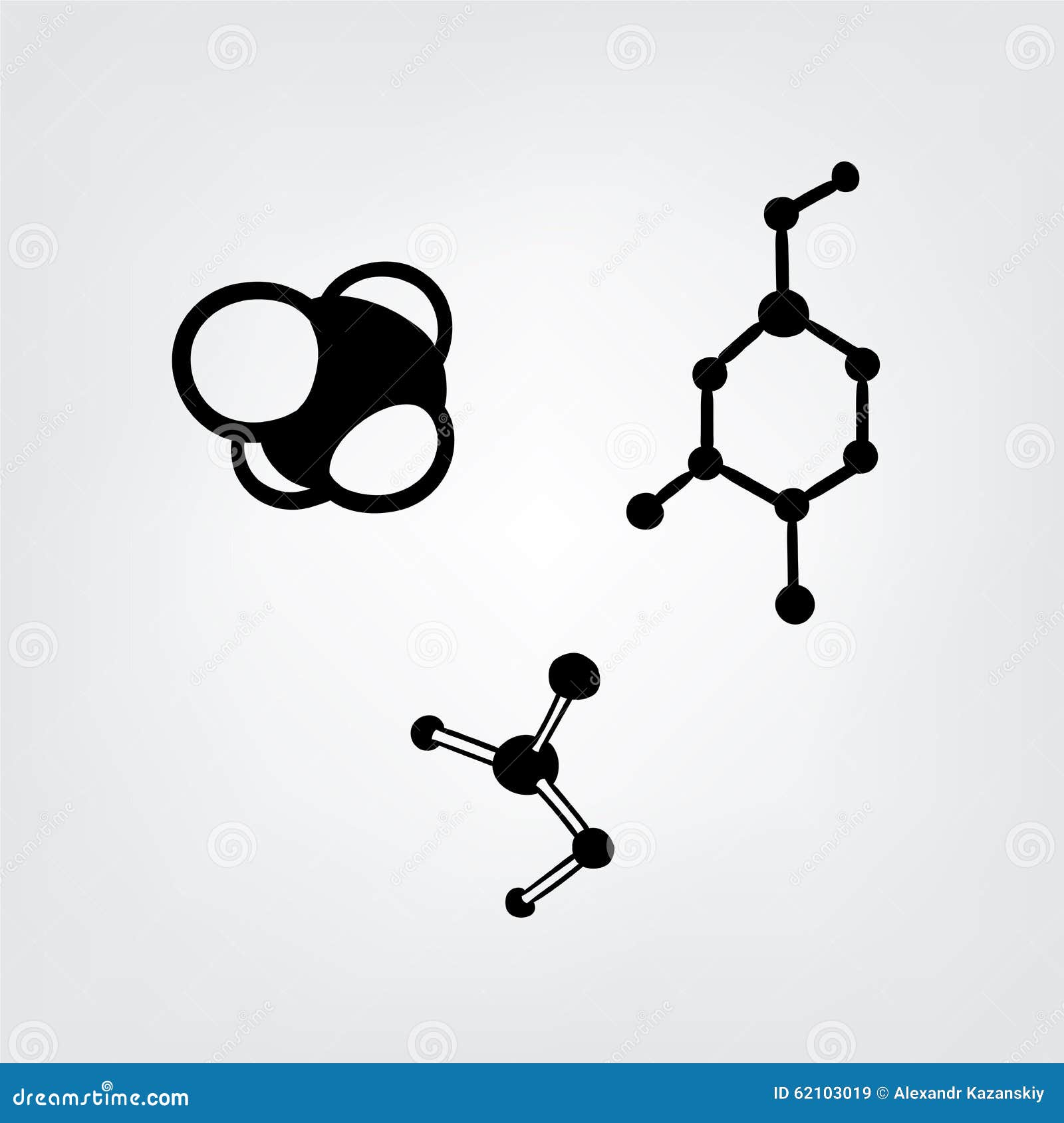 Chemistry symbols stock vector. Illustration of dimensional - 62103019