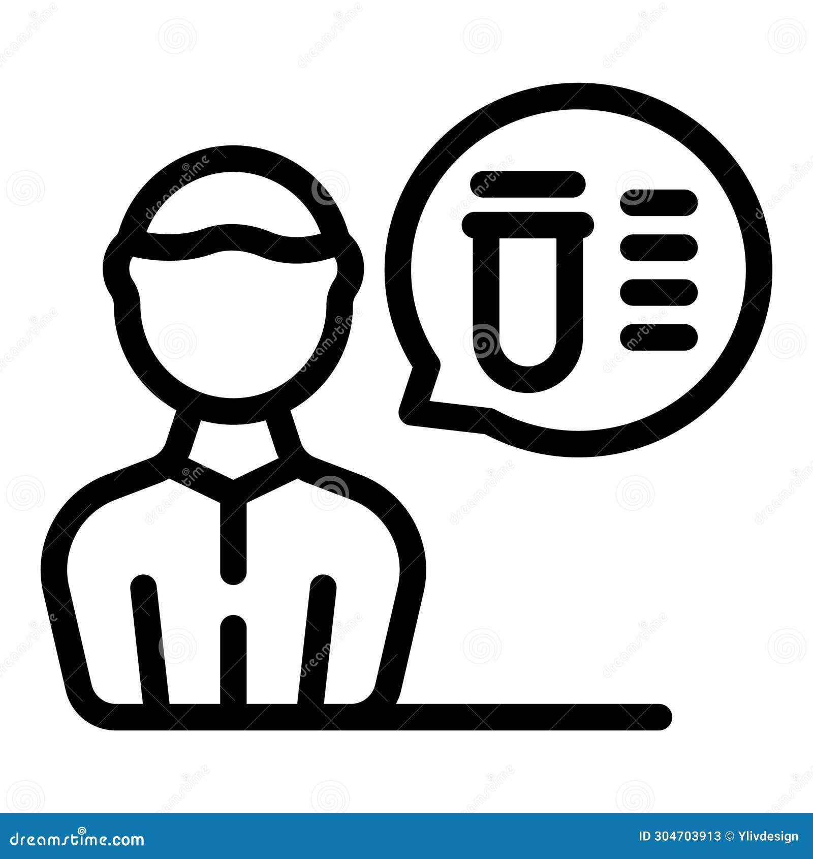 Chemistry Teacher Lesson Icon Outline Vector. Expert Tech Stock Vector ...