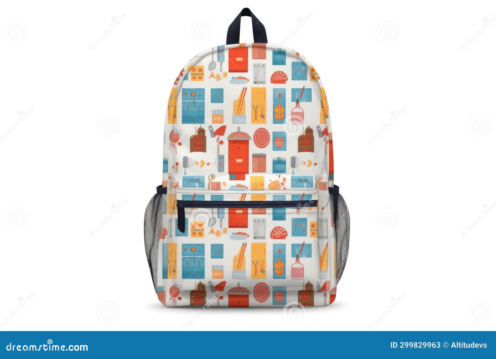 A Chemistry-themed Backpack Patterned With Periodic Table Royalty-Free ...