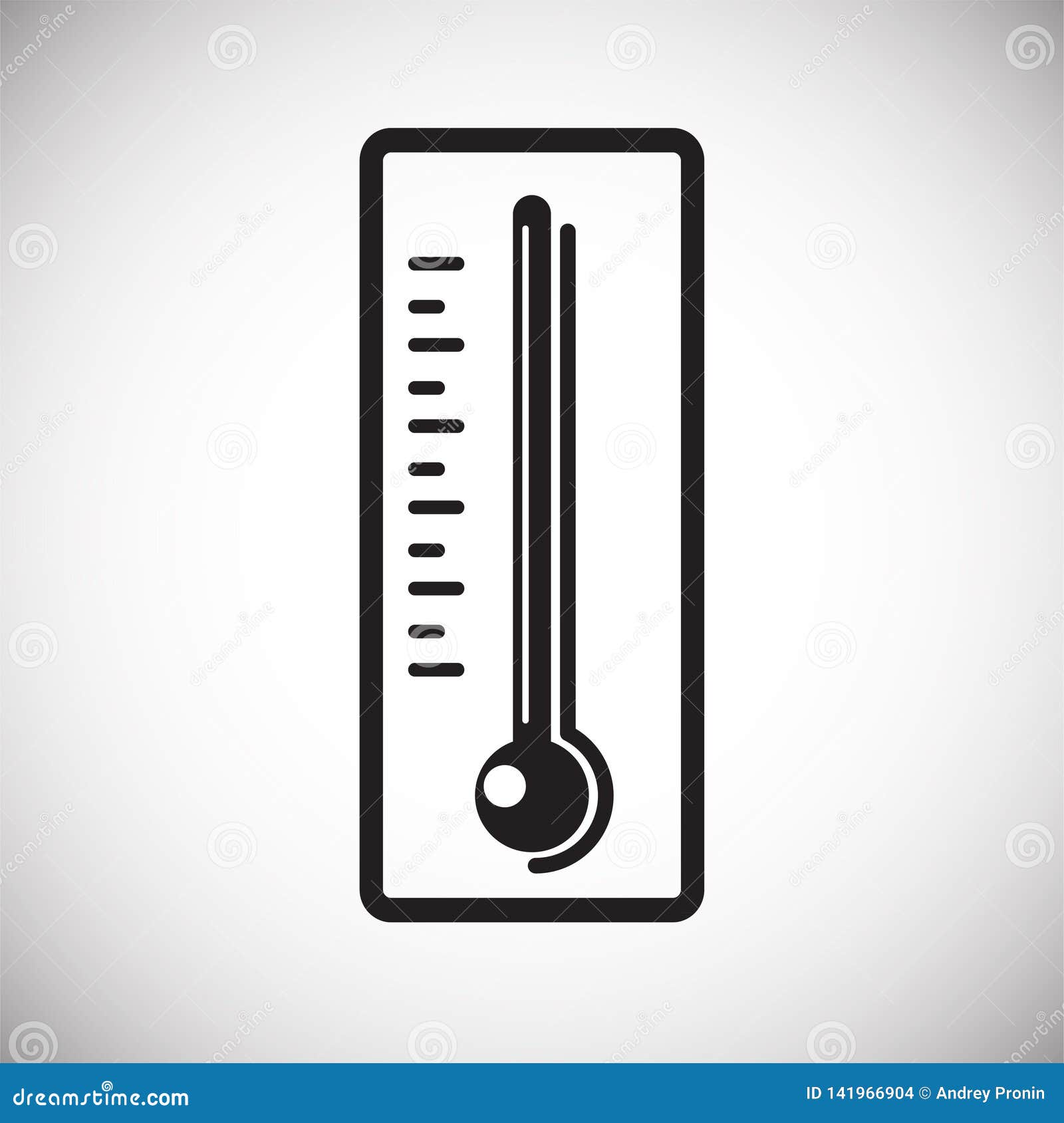 Chemistry Thermometer Icon on Background for Graphic and Web Design ...