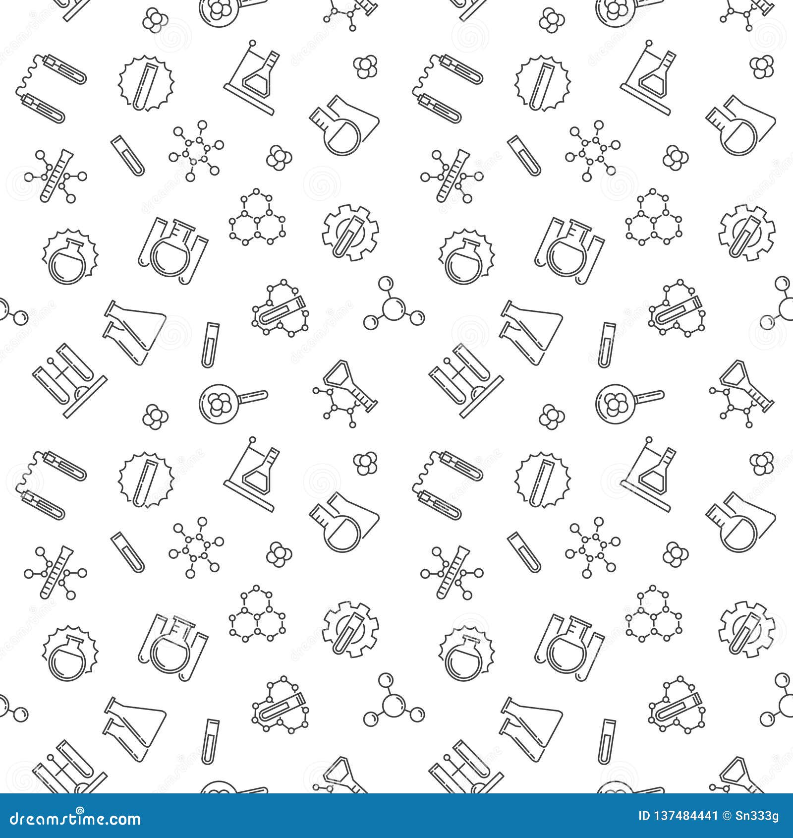 Minimal Set Of Chemistry Lab, Handshake And Healthy Food Flat Icons For ...