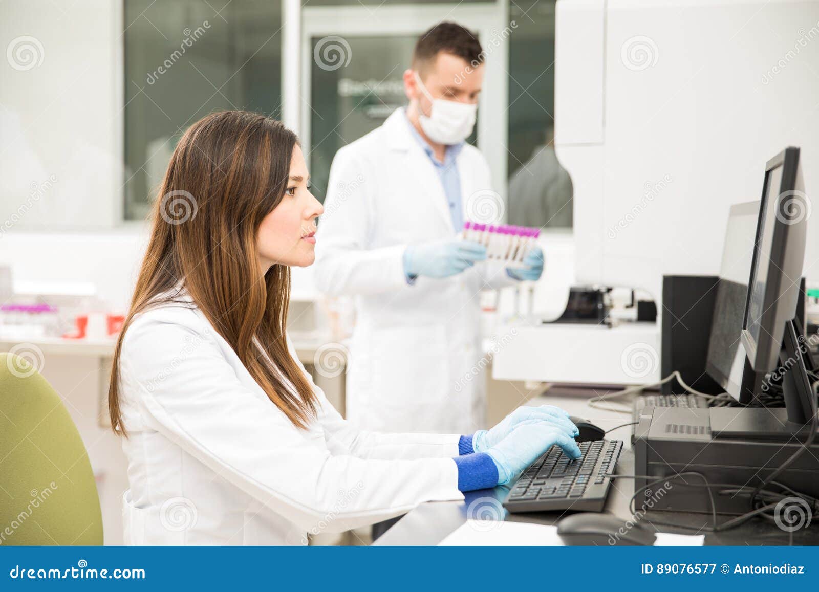 Chemists Running Some Tests in a Lab Stock Image - Image of adult ...