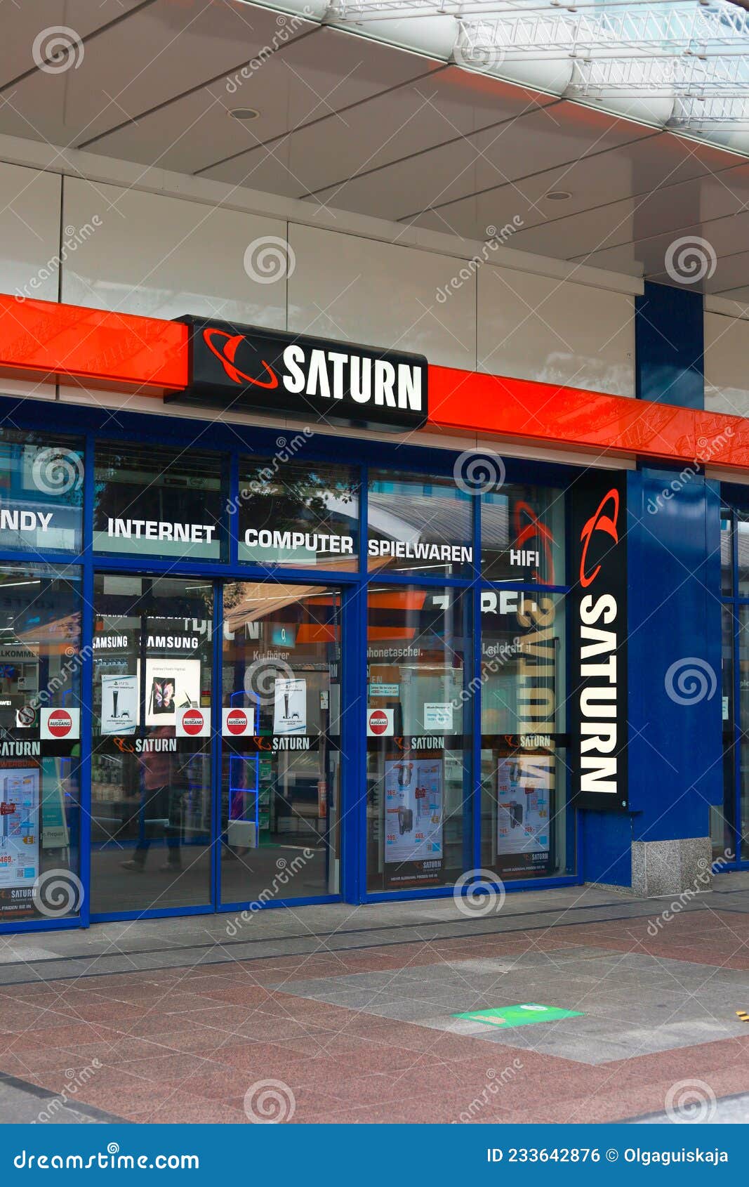Chemnitz, Germany - 16-10-2021: Saturn Store, a Supermarket of ...