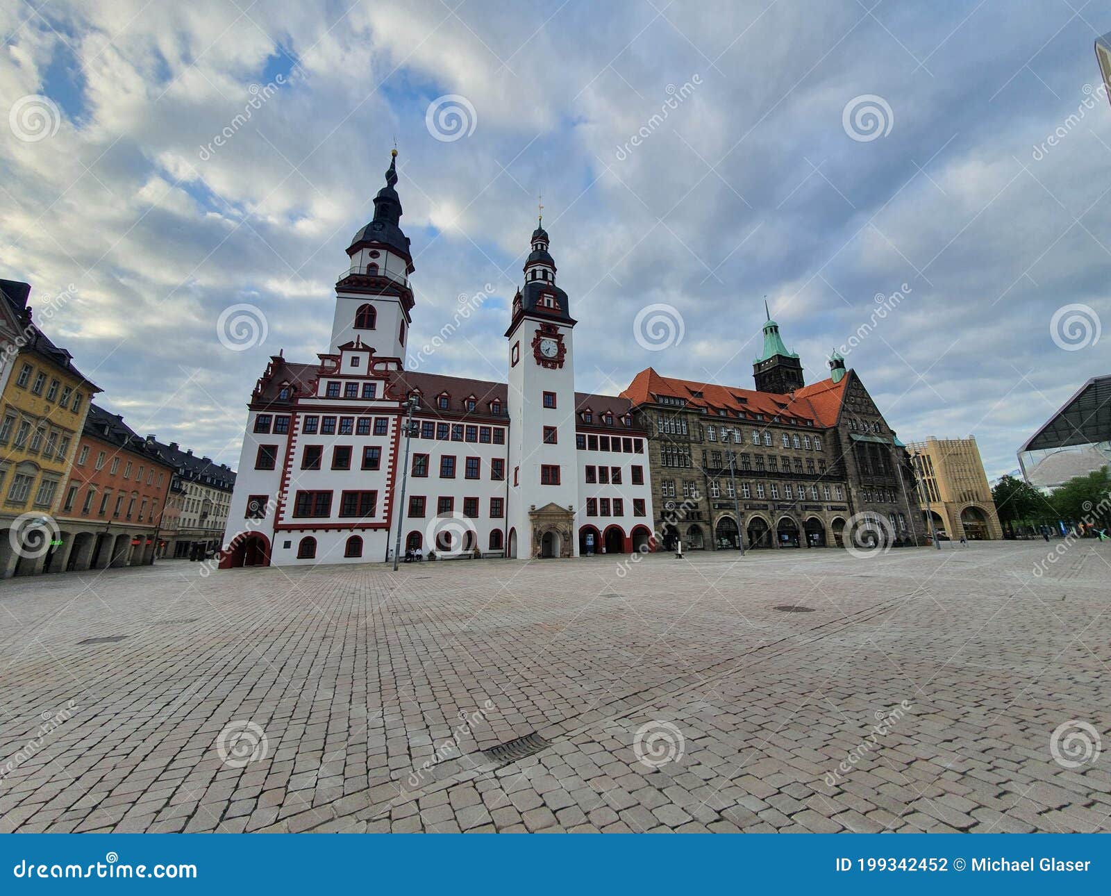 Chemnitz town hall editorial photography. Image of saxony - 199342452
