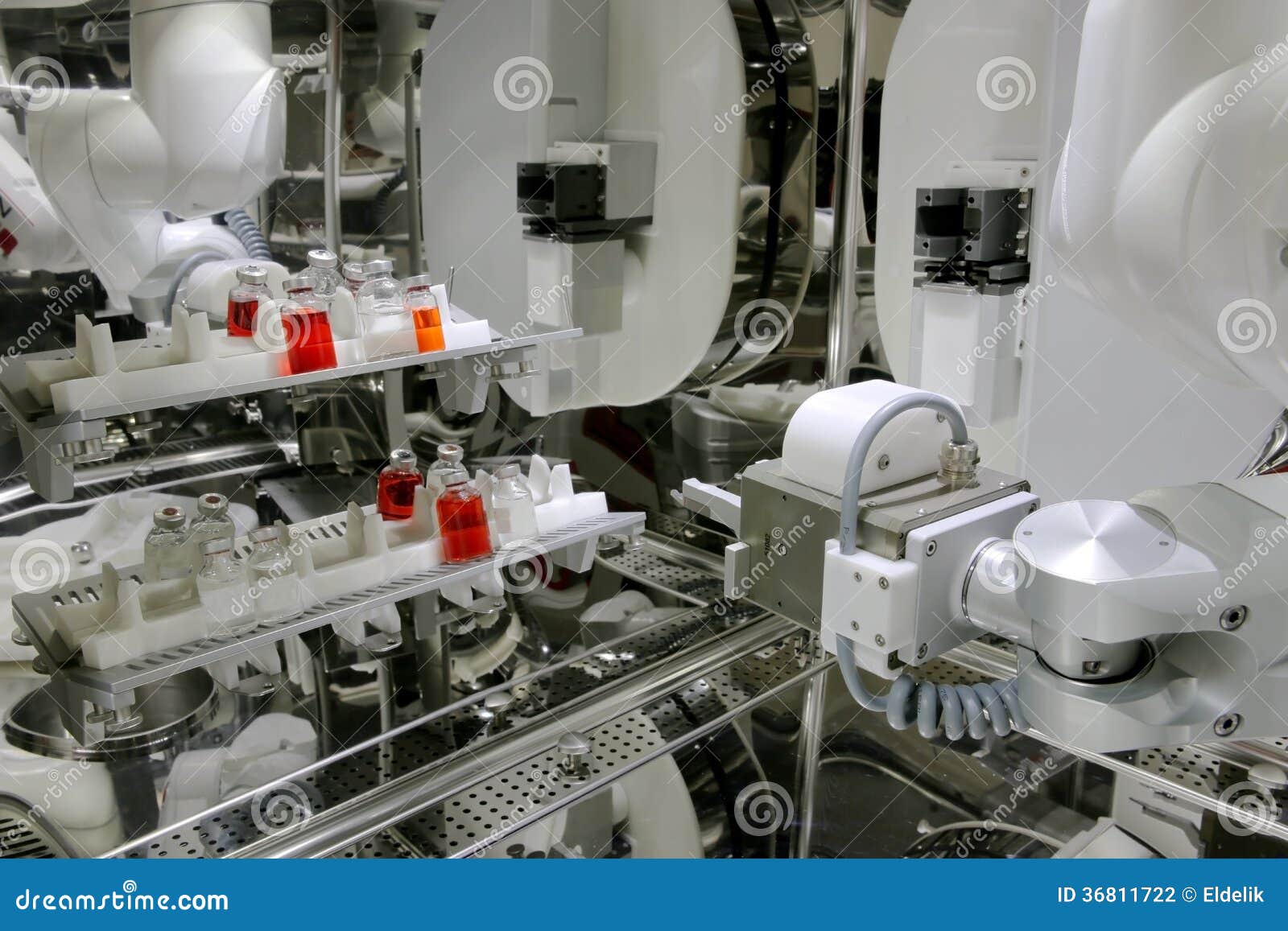 Chemotherapy Machine Robot Arm in Lab Stock Photo - Image of danger ...