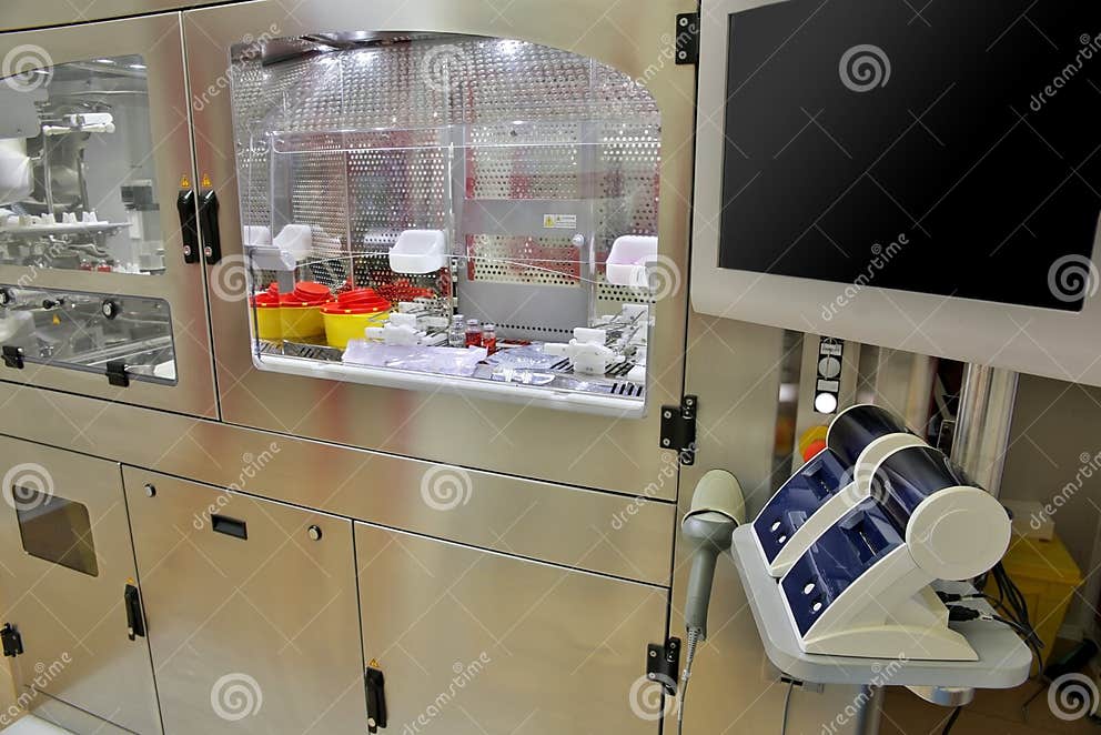 Chemotherapy Machine Robot Arm in Lab Stock Photo - Image of public ...