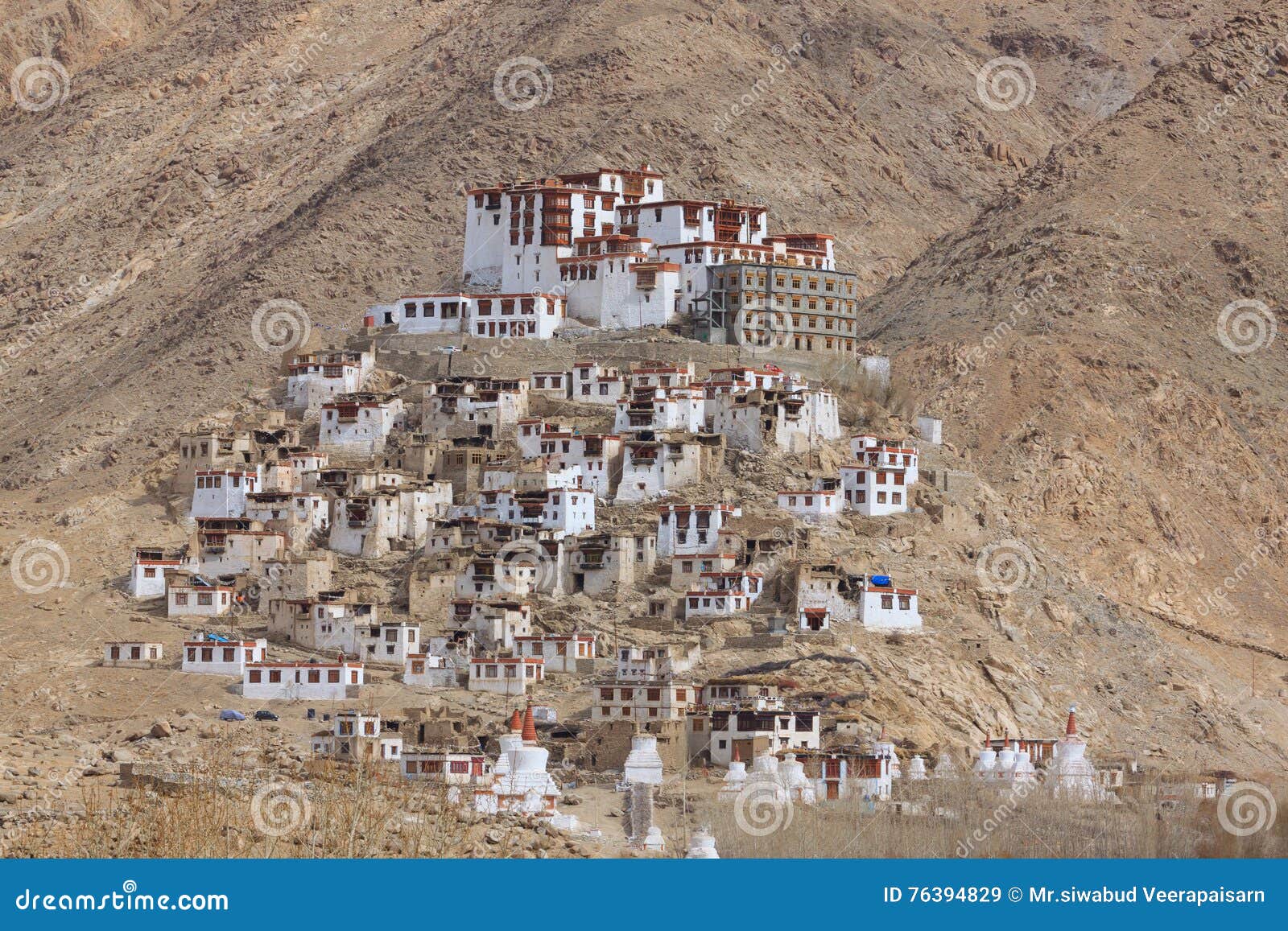 Chemrey Monastery stock image. Image of buddha, asia - 76394829