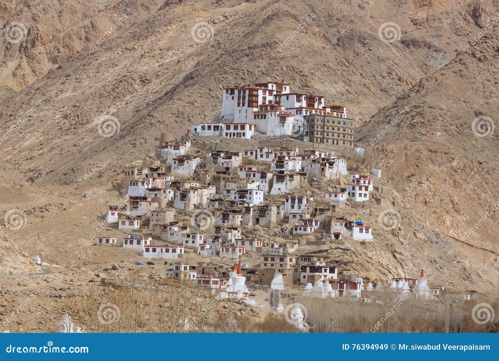 Chemrey Monastery stock image. Image of religion, asia - 76394949
