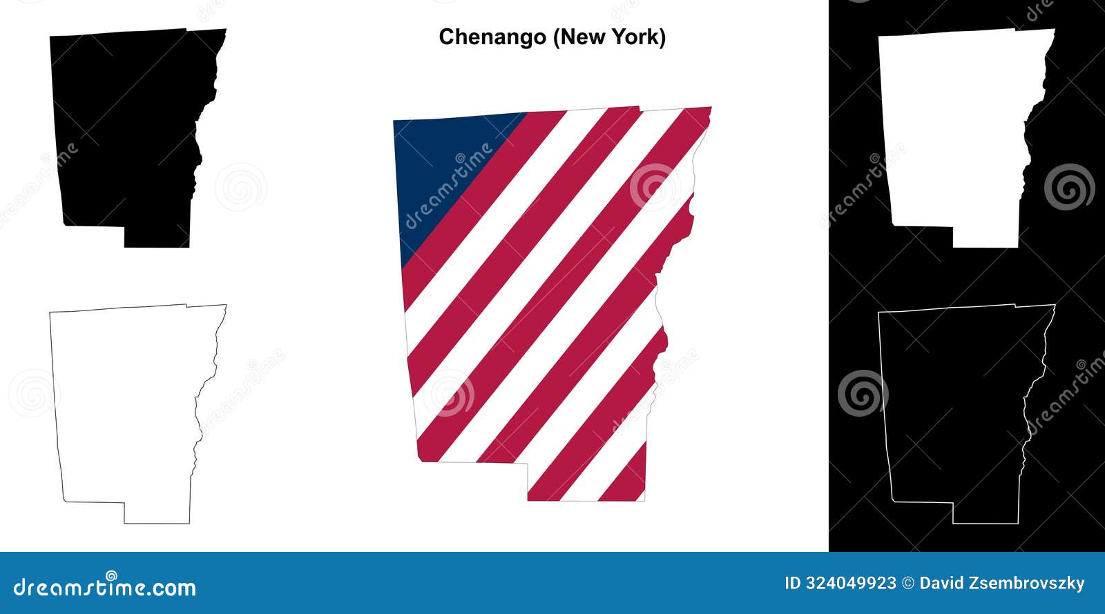 Chenango outline map stock vector. Illustration of york - 324049923