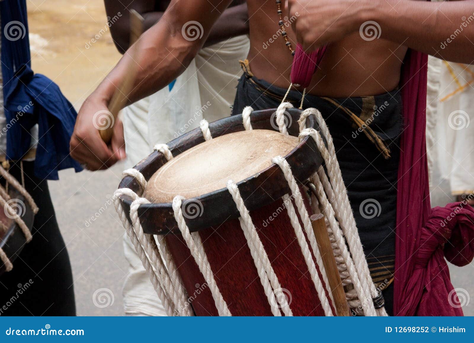 Chenda Drummer stock photo. Image of music, percussion - 12698252