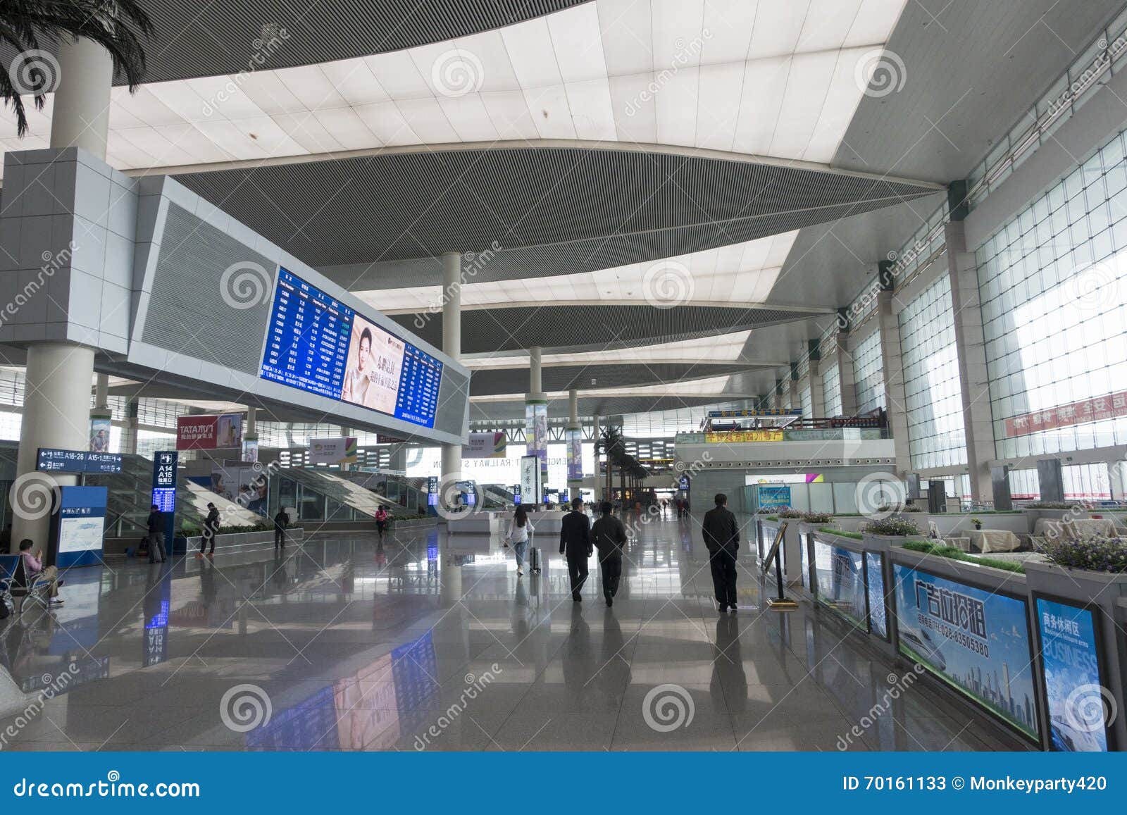 Chengdu East Railway Station Editorial Stock Photo - Image of inform ...