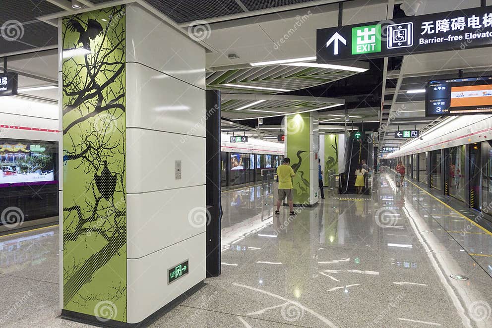 Chengdu Metro Line 3 Subway Train Editorial Stock Image - Image of ...