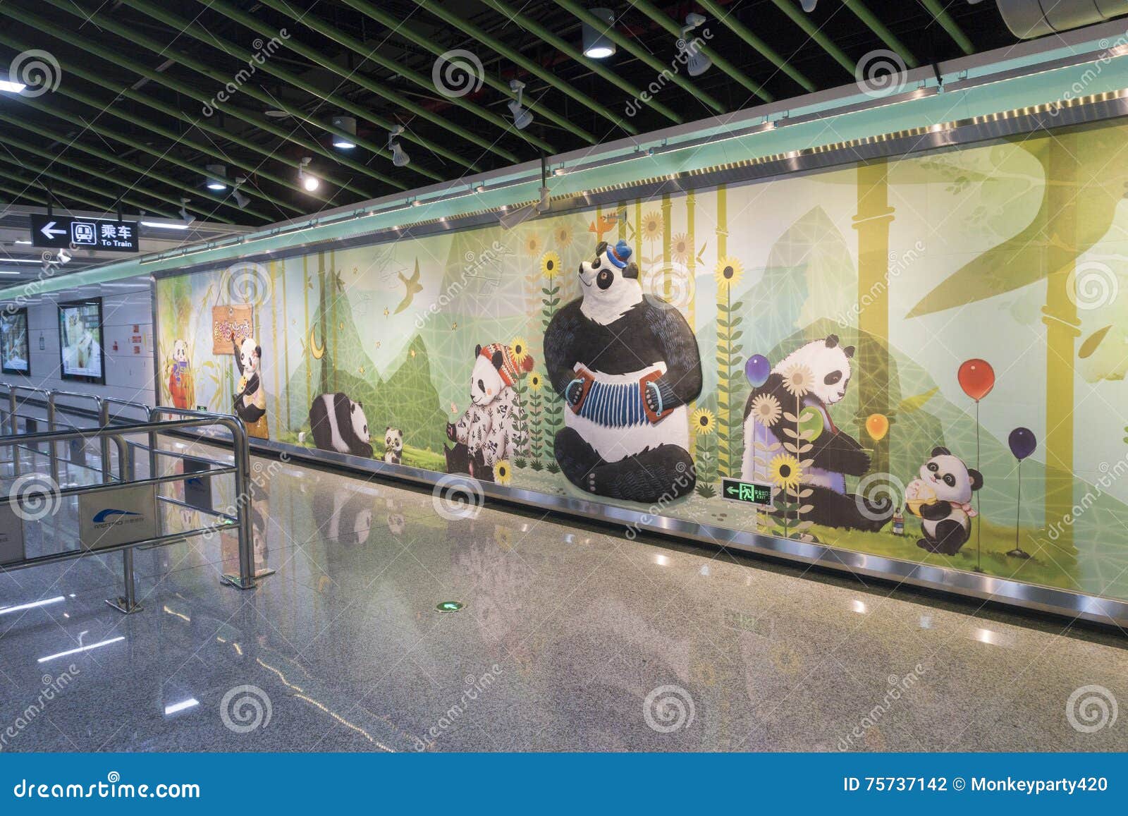 Chengdu Metro Line 3 Subway Train Editorial Photography - Image of ...