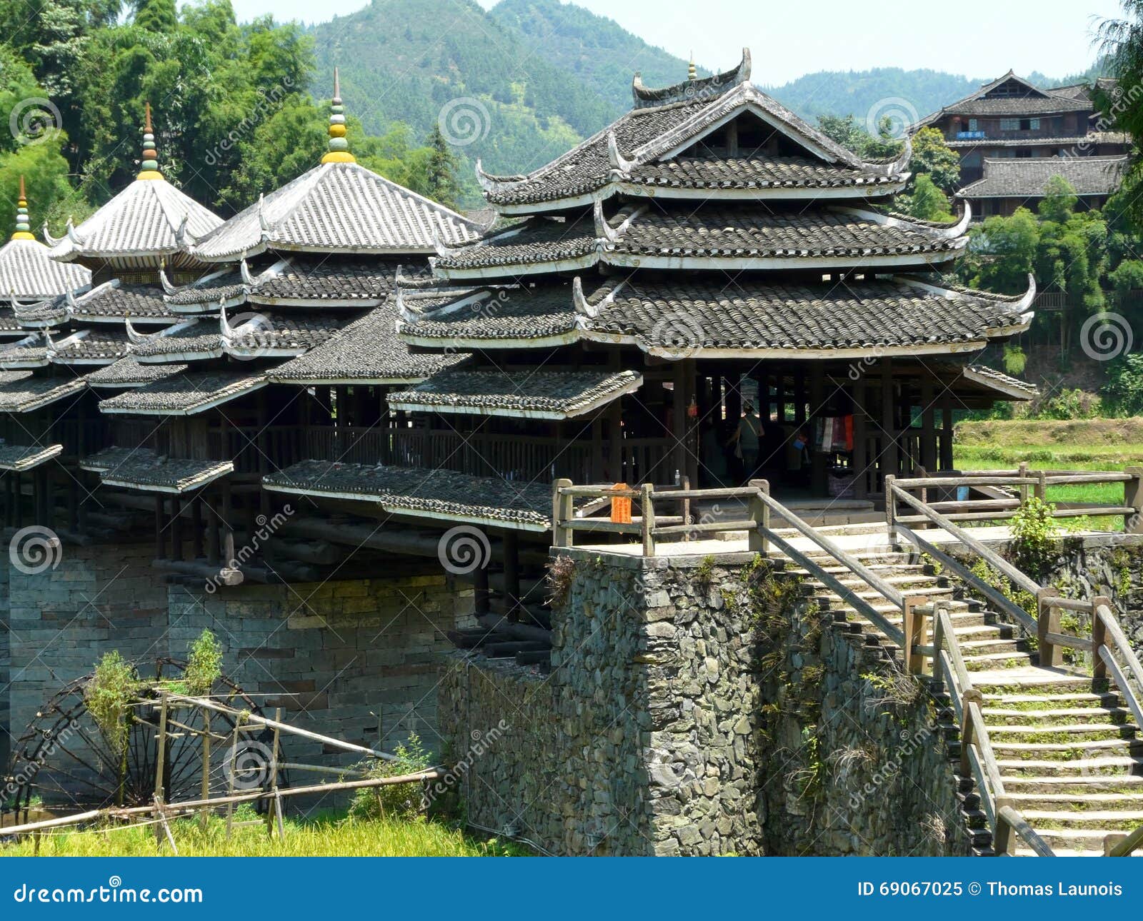 Chengyang Bridge stock image. Image of paddy, fields - 69067025