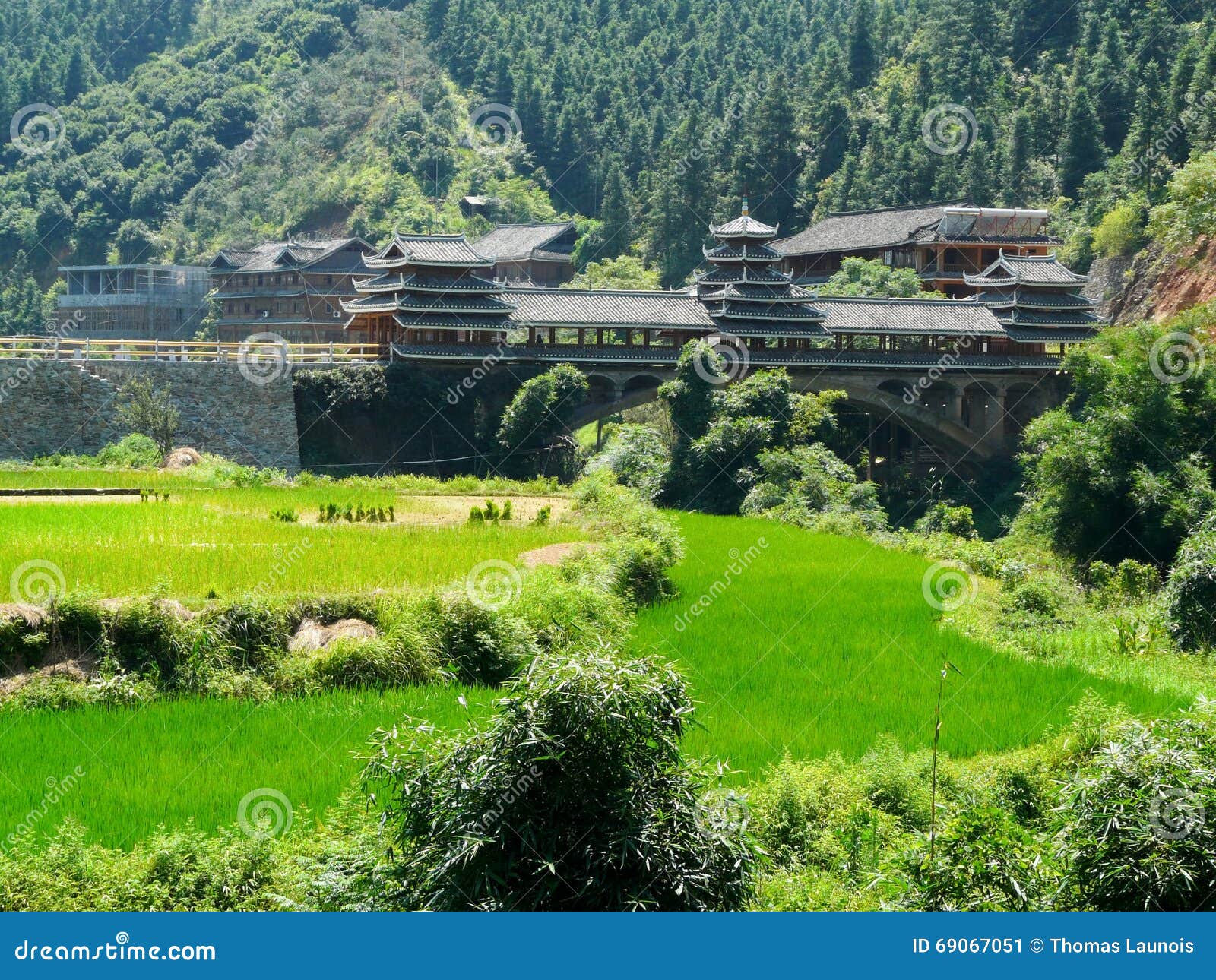 Chengyang Bridge stock image. Image of bridge, landscape - 69067051