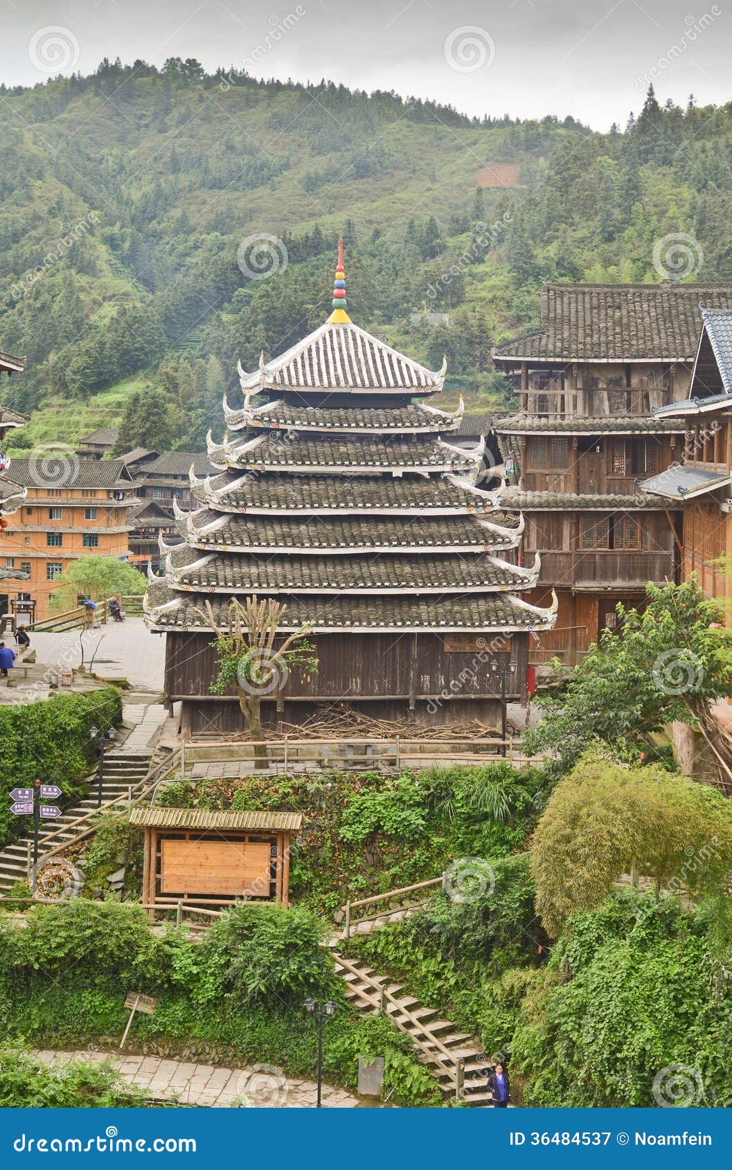 Chengyang minority village editorial photography. Image of chengyang ...