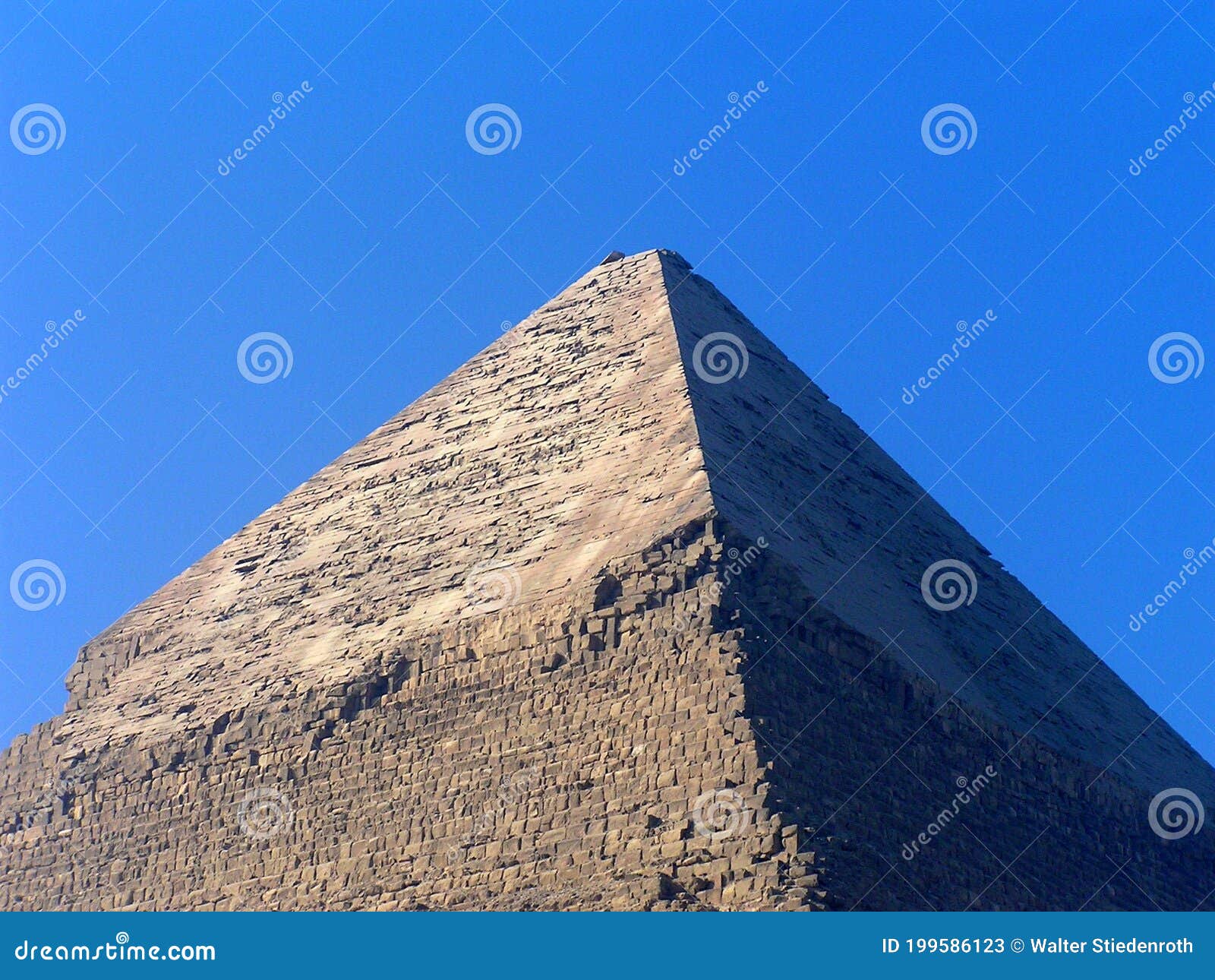 Chephren Pyramid in Gizeh, Egypt Stock Image - Image of pharaoh ...