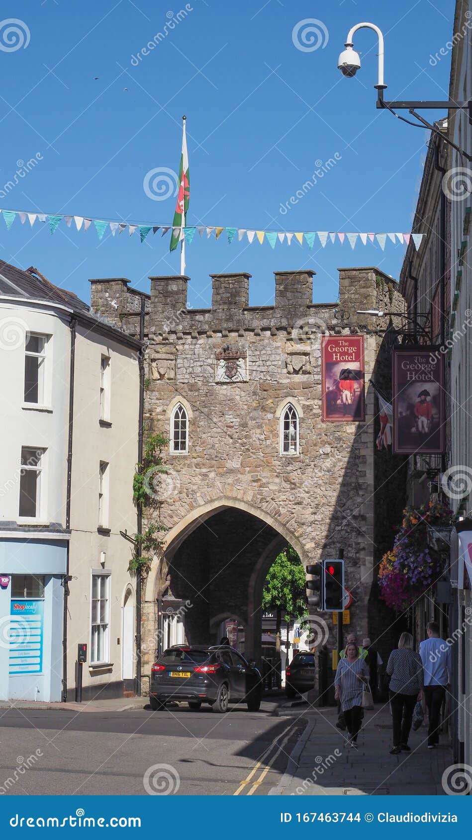 Chepstow Town Gate editorial stock image. Image of great - 167463744