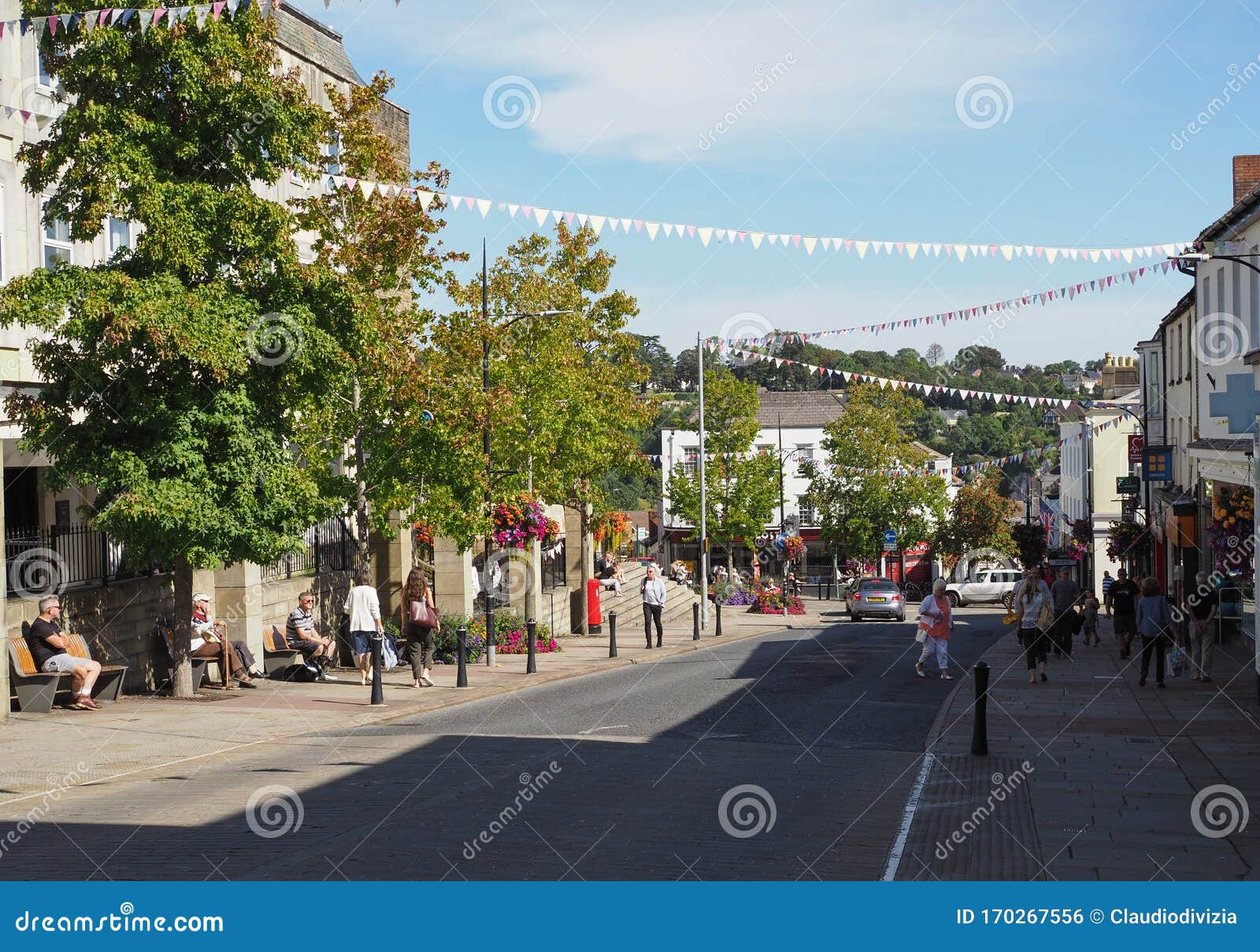 View of the City of Chepstow Editorial Photo - Image of britain ...