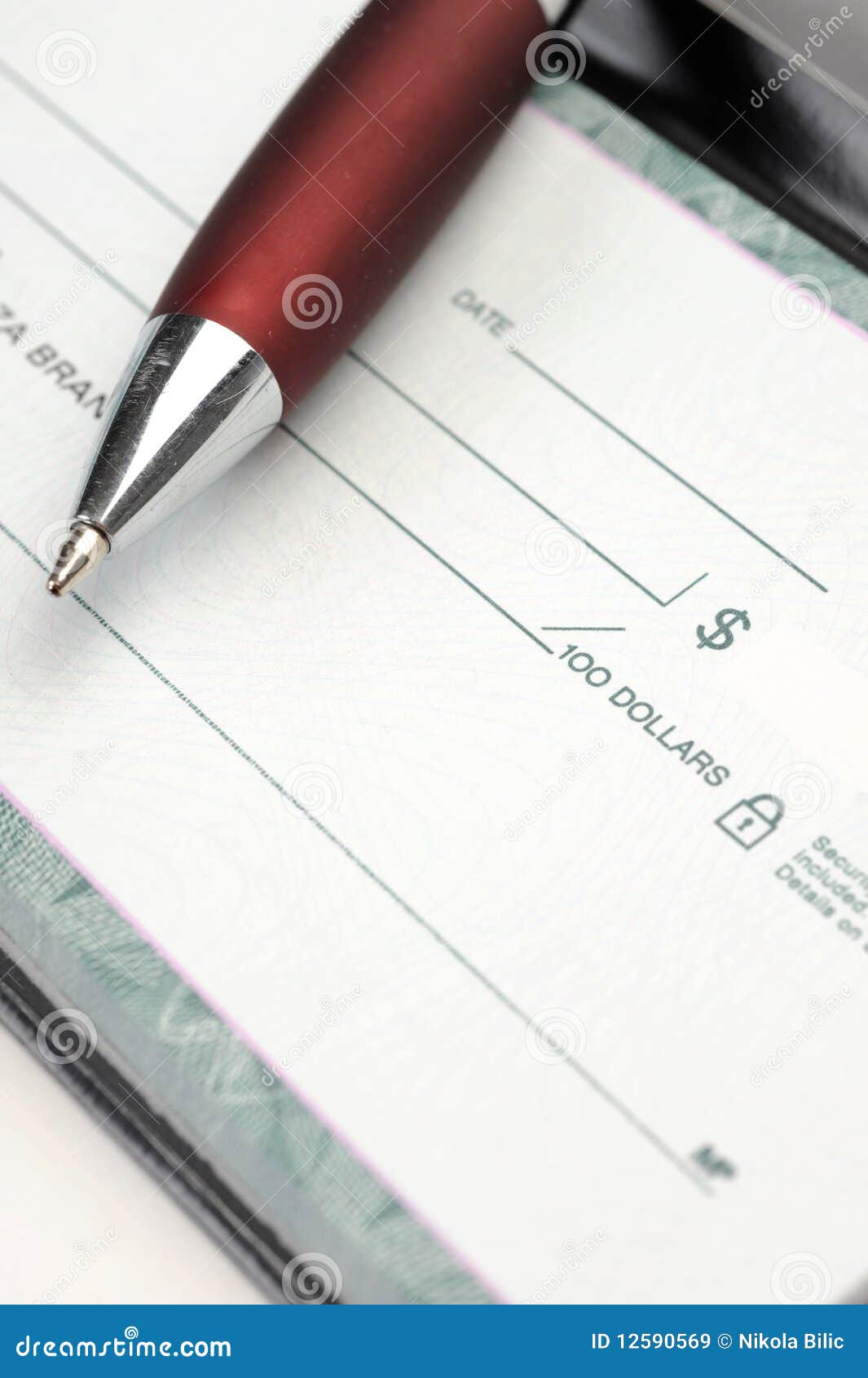 Cheque stock image. Image of document, payment, font - 12590569