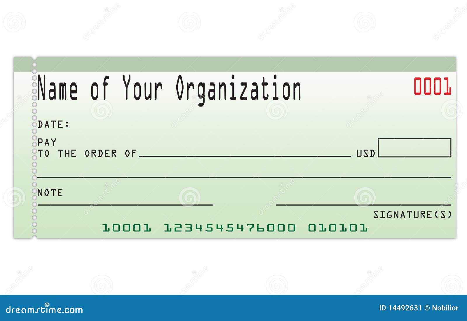 Cheque stock illustratie. Illustration of proef, financiën - 14492631