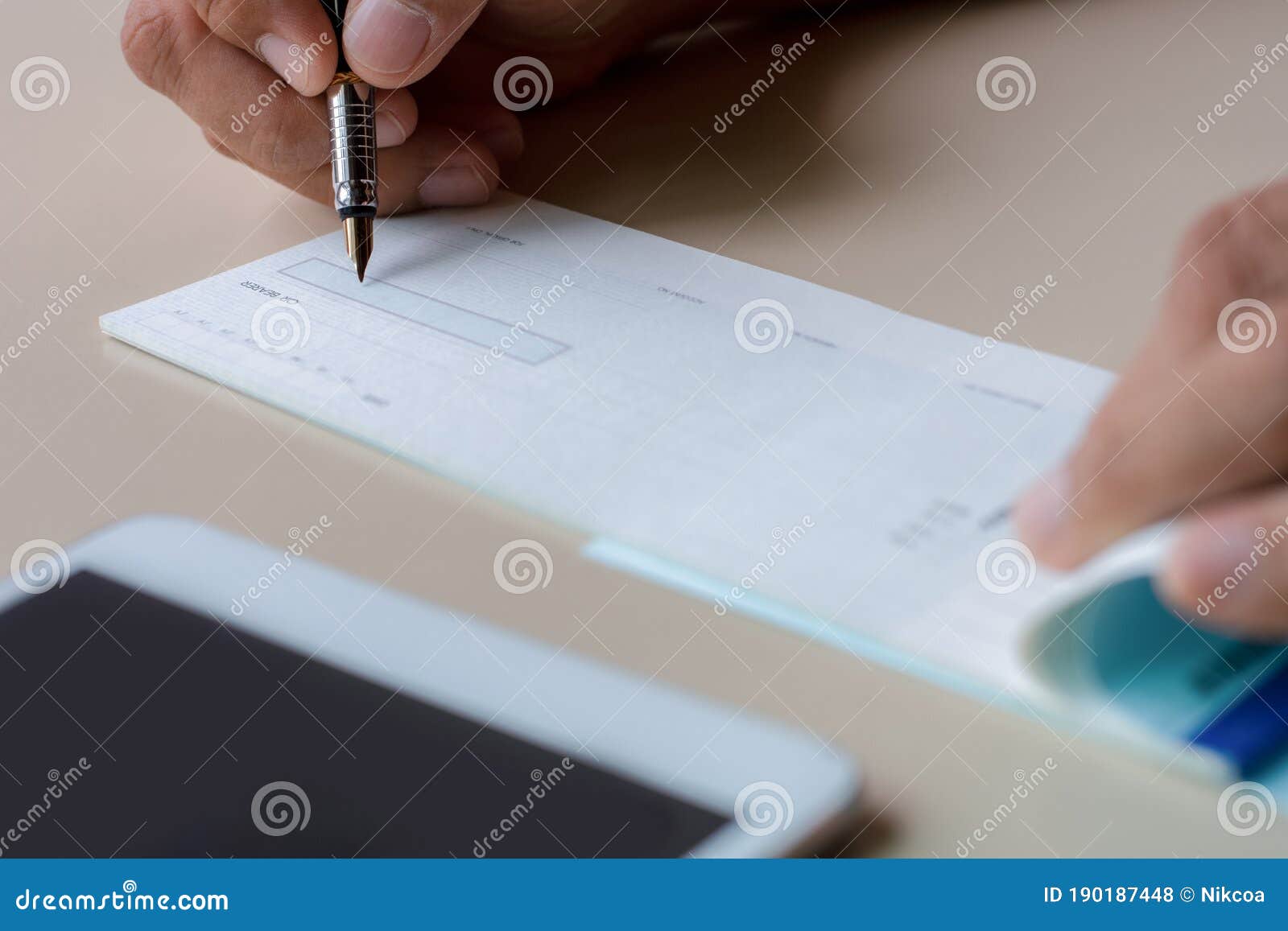 Paycheck and Payroll, Business Finance Concept. Stock Photo - Image of ...