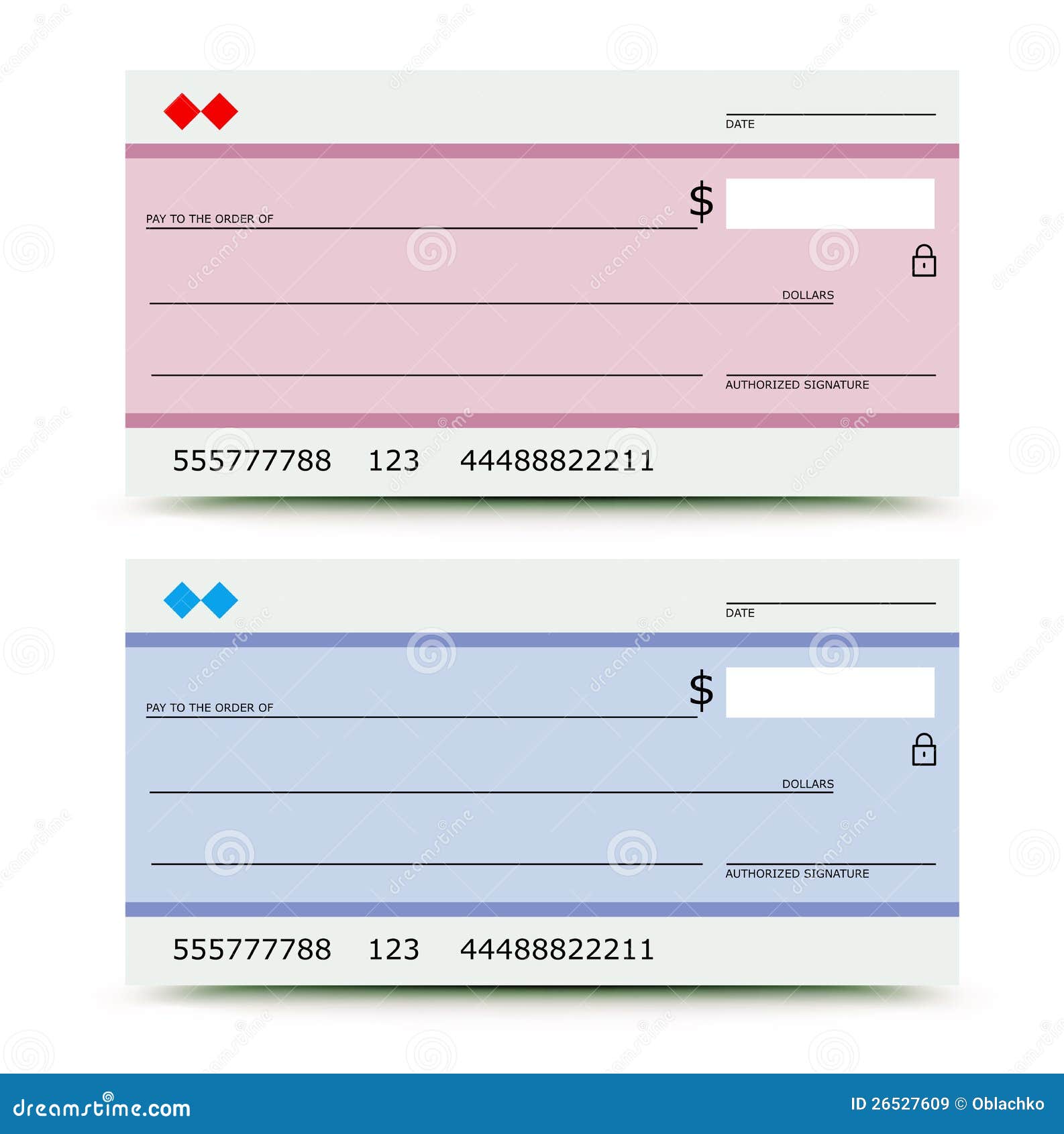 Cheque vector illustratie. Illustration of geld, dollar - 26527609