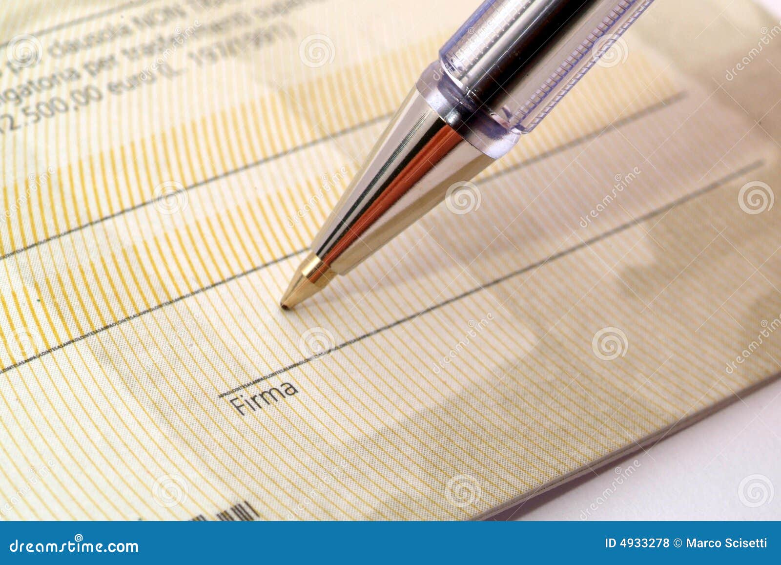 Cheque stock photo. Image of financial, sign, paper, finance - 4933278