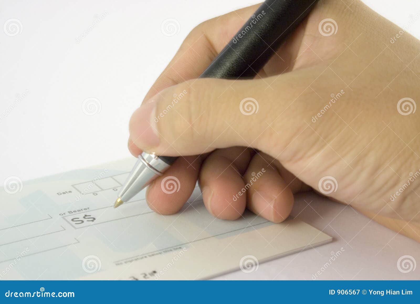 Cheque stock image. Image of writing, money, bearer, payment - 906567