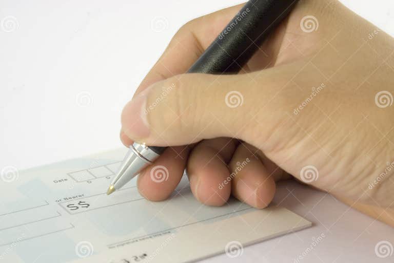 Cheque stock image. Image of writing, money, bearer, payment - 906567