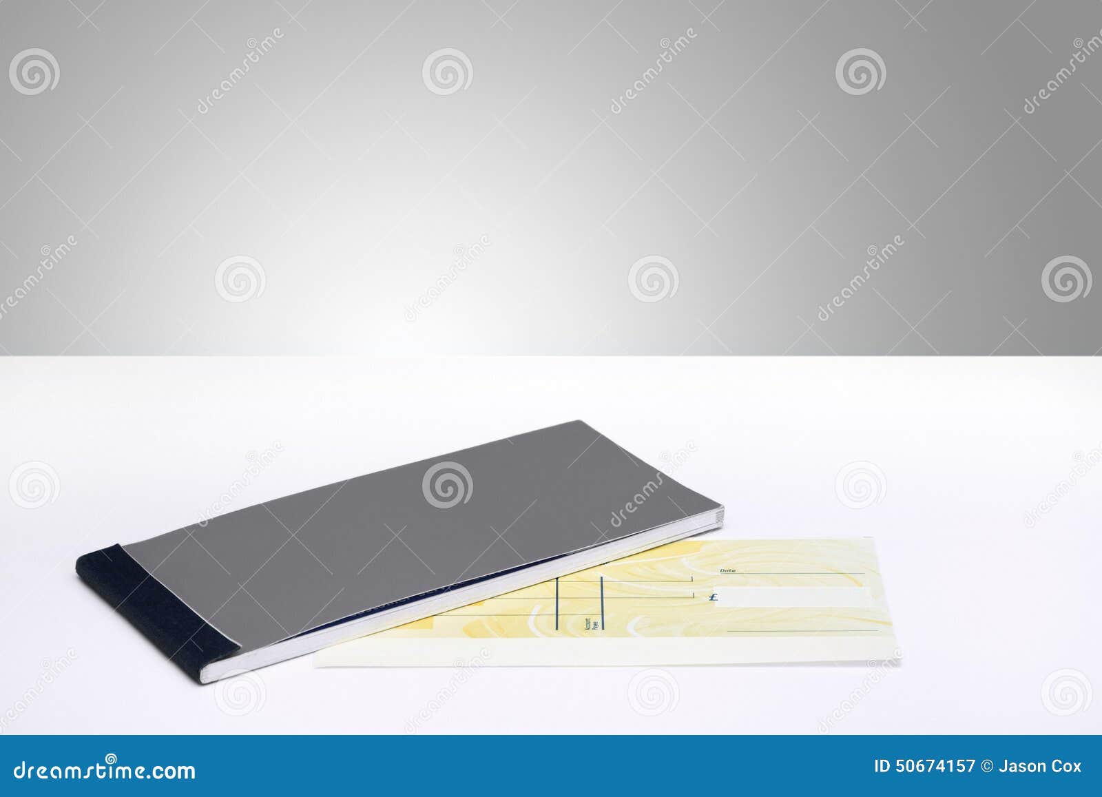Cheque Book and a Blank Cheque Stock Image - Image of horizontal, money ...
