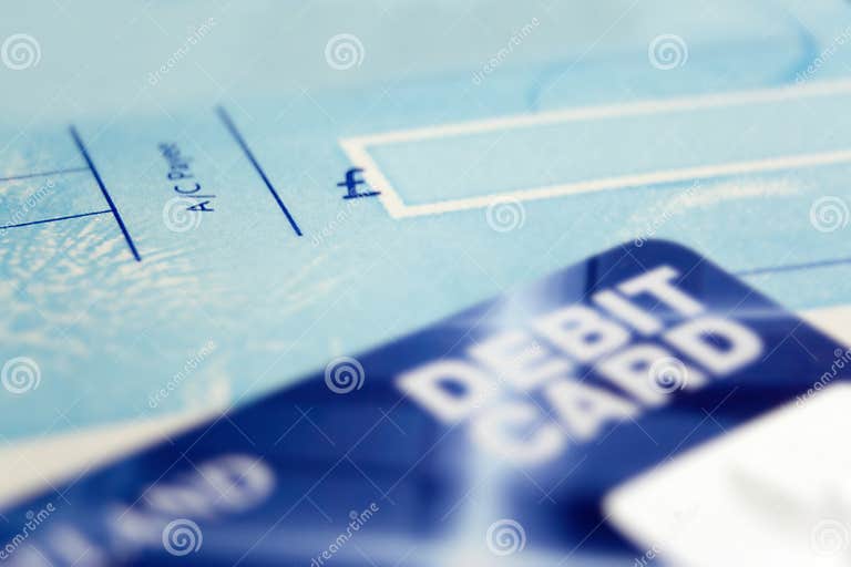Cheque Book & Card stock photo. Image of purchase - 3635460