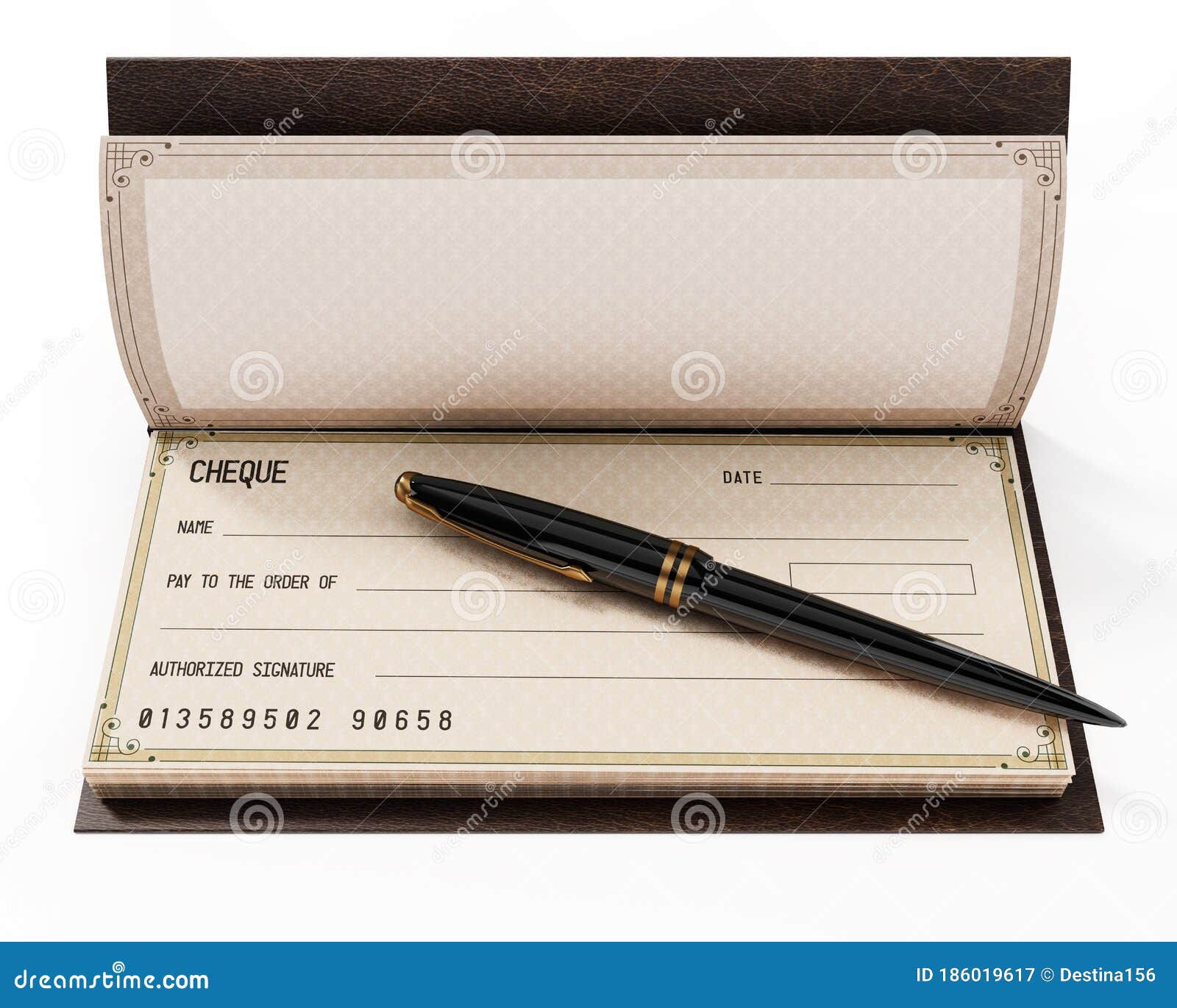 Cheque, Cheque-book, Banking Cartoon Vector | CartoonDealer.com #110988335