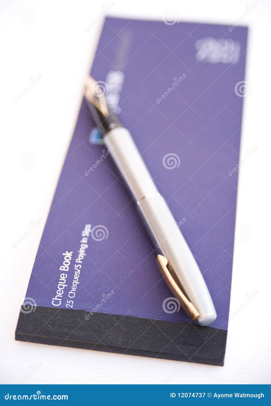 Cheque book and pen. stock image. Image of money, bills - 12074737