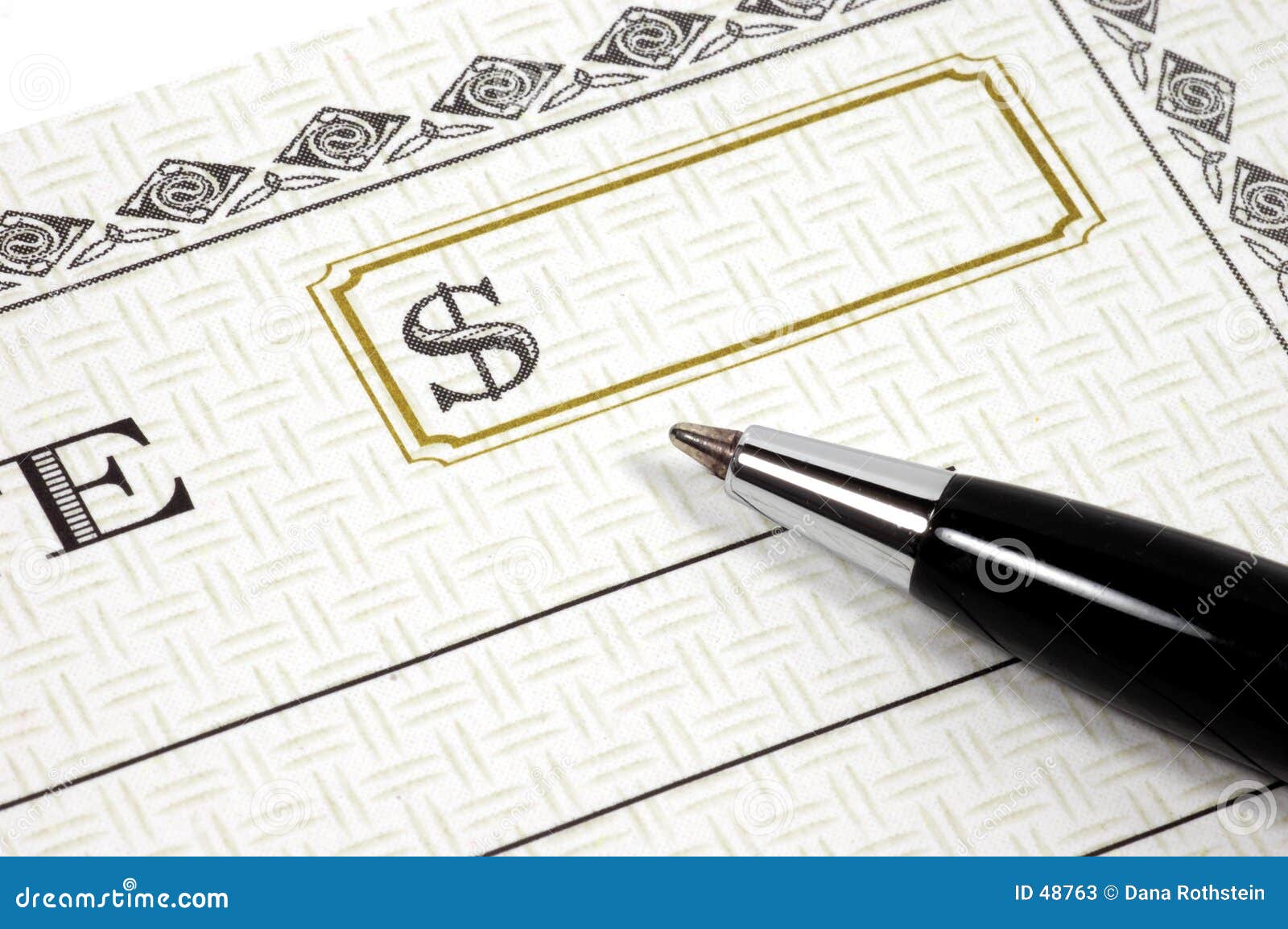 Cheque do presente imagem de stock. Imagem de banco, compra - 48763