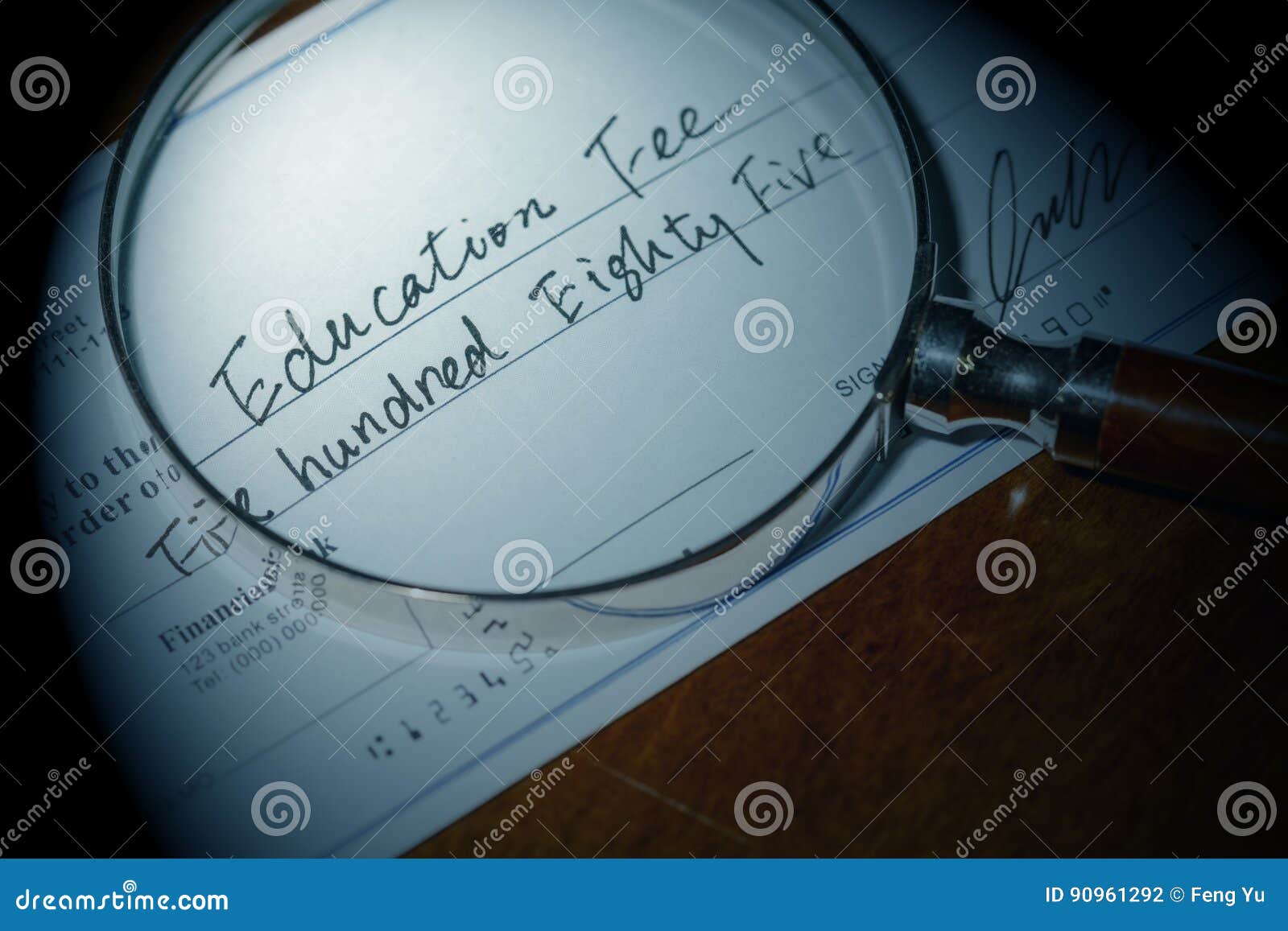 Cheque for education fee stock photo. Image of student - 90961292