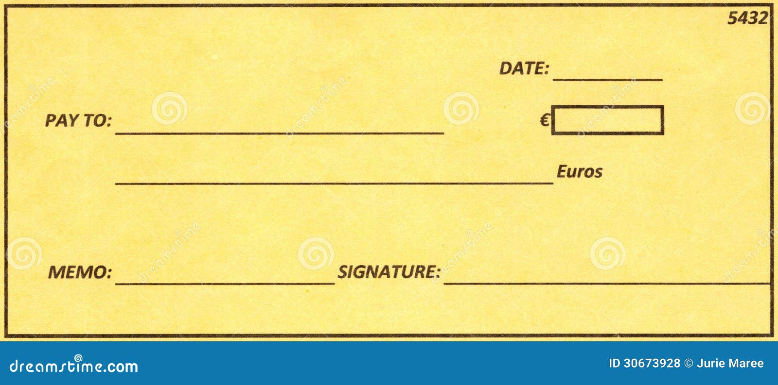 Cheque euro. foto de archivo. Imagen de comprobar, paga - 30673928