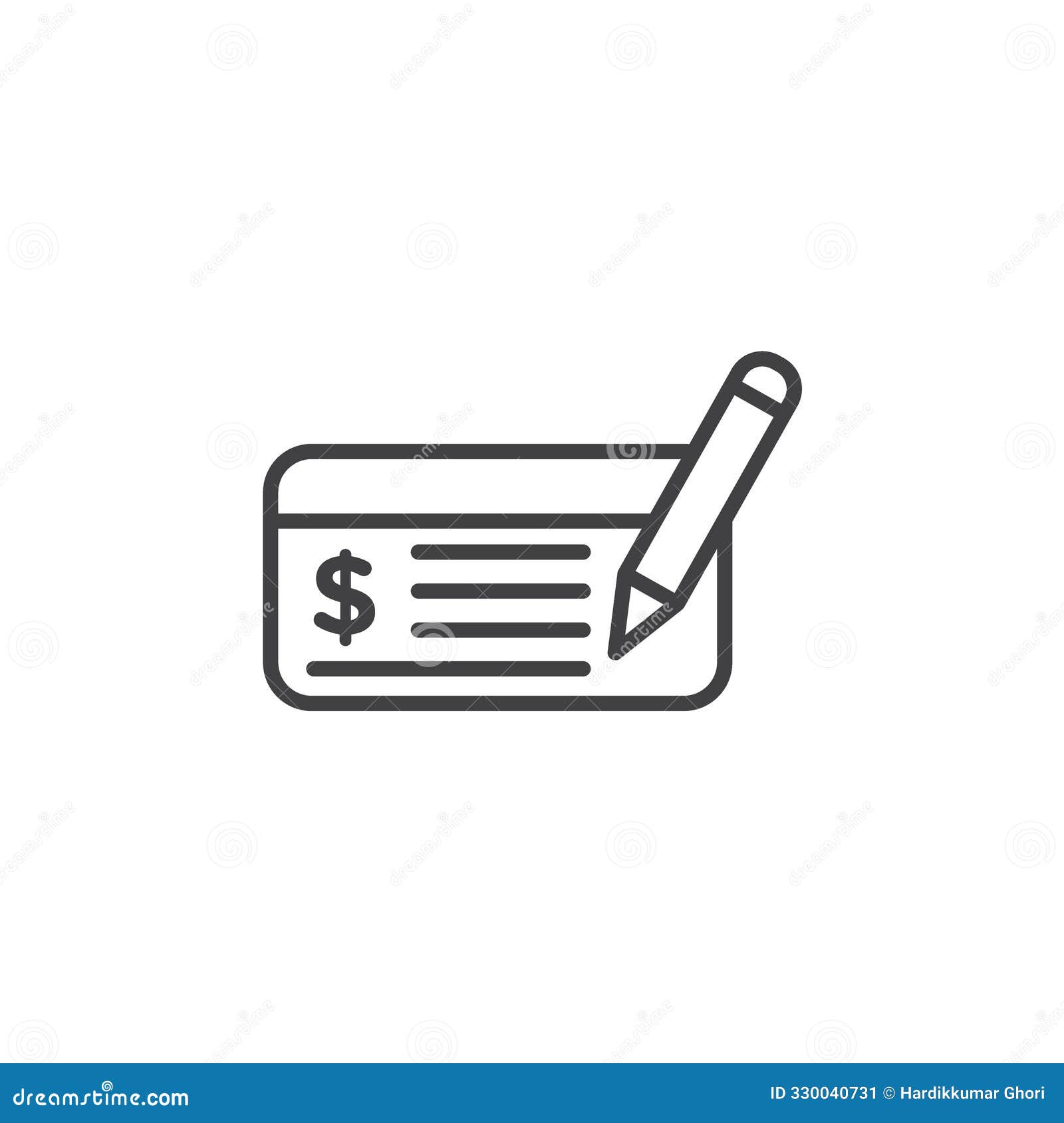 Cheque Icon Vector Isolated On White Background, Logo Concept Of ...