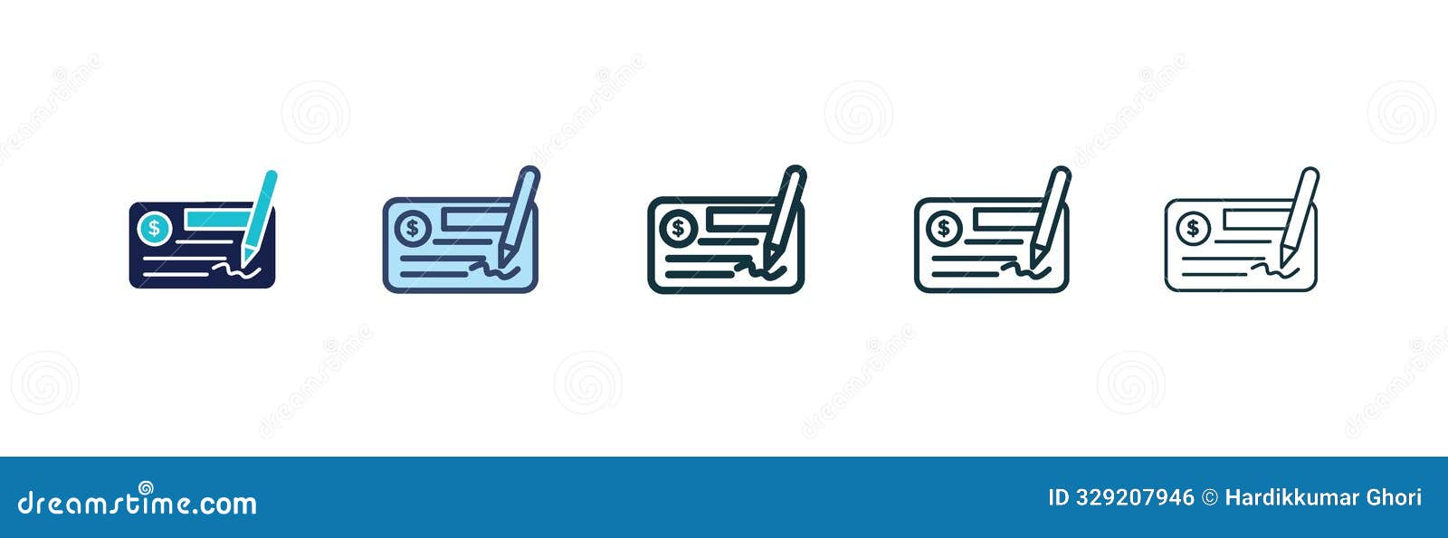 Cheque Icon Vector Set on White Background Stock Vector - Illustration ...