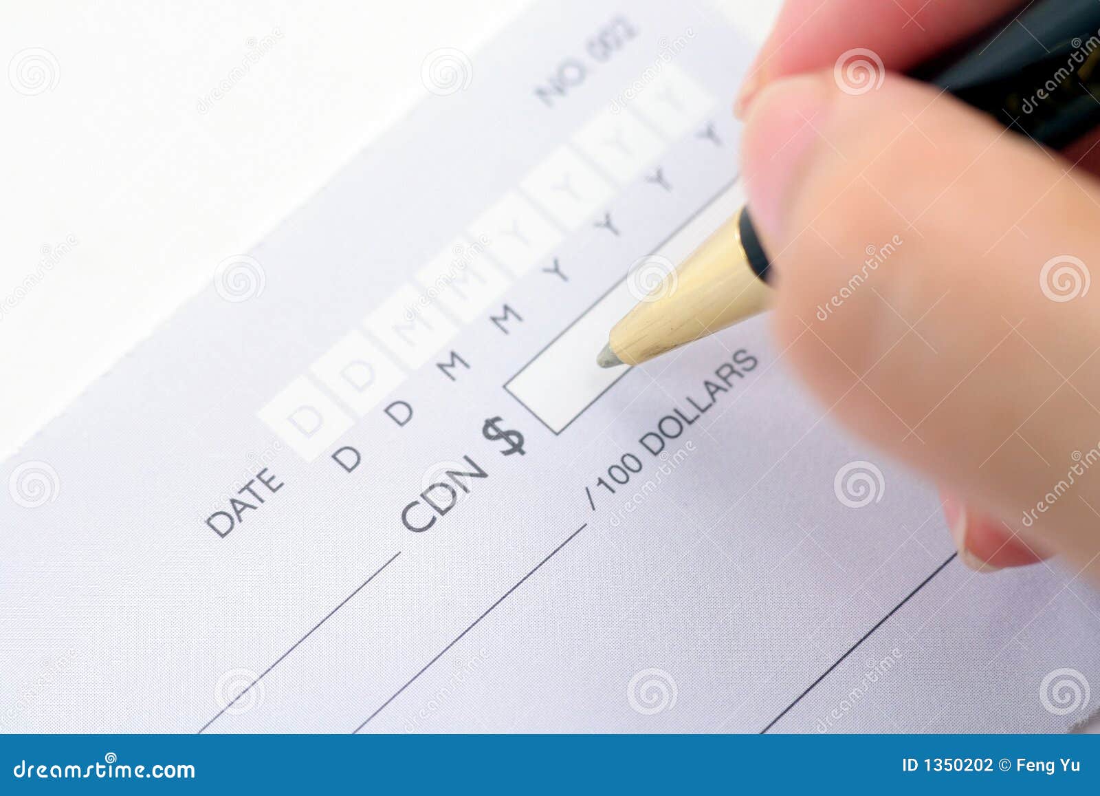Cheque with pen stock photo. Image of bills, invest, document - 1350202