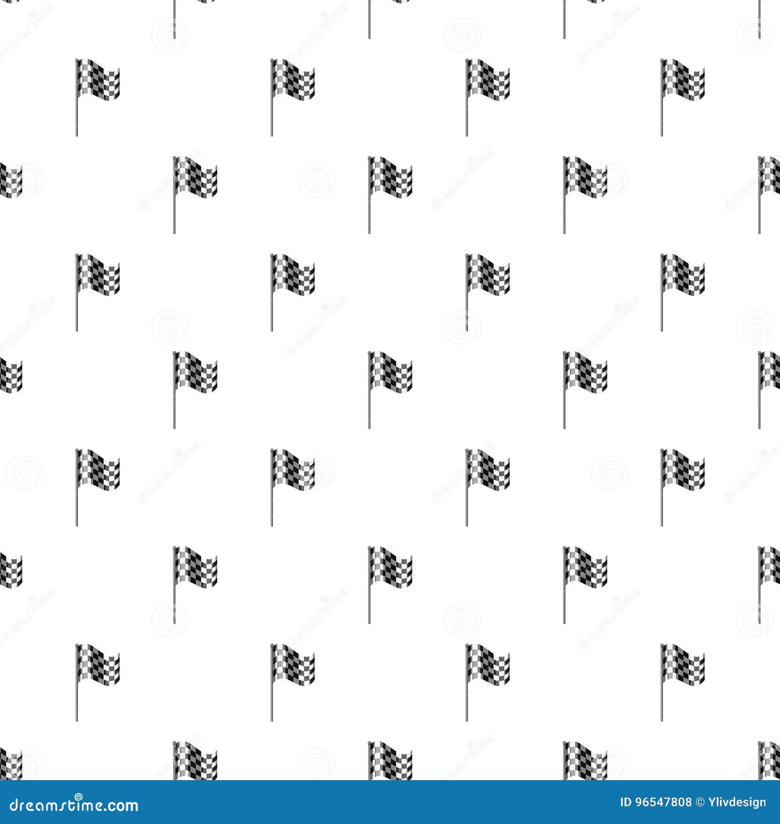 Chequered flag pattern stock vector. Illustration of formula - 96547808