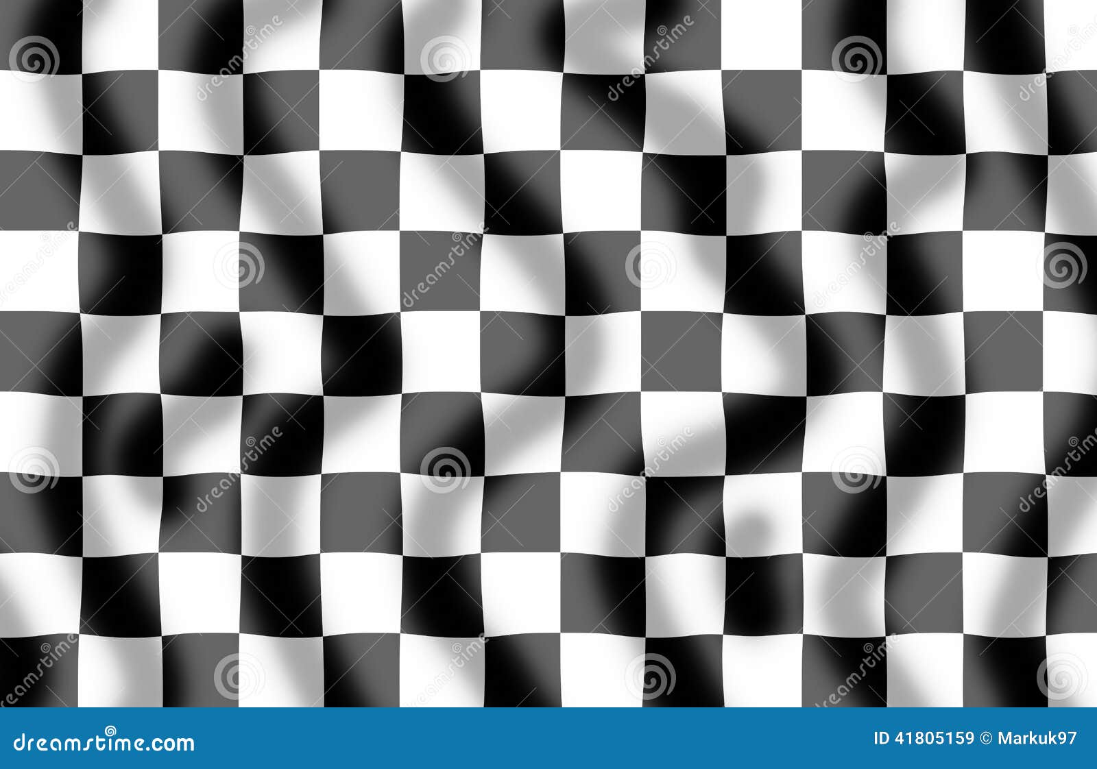 Chequered Flag Slight Ripple Stock Illustration - Illustration of ...