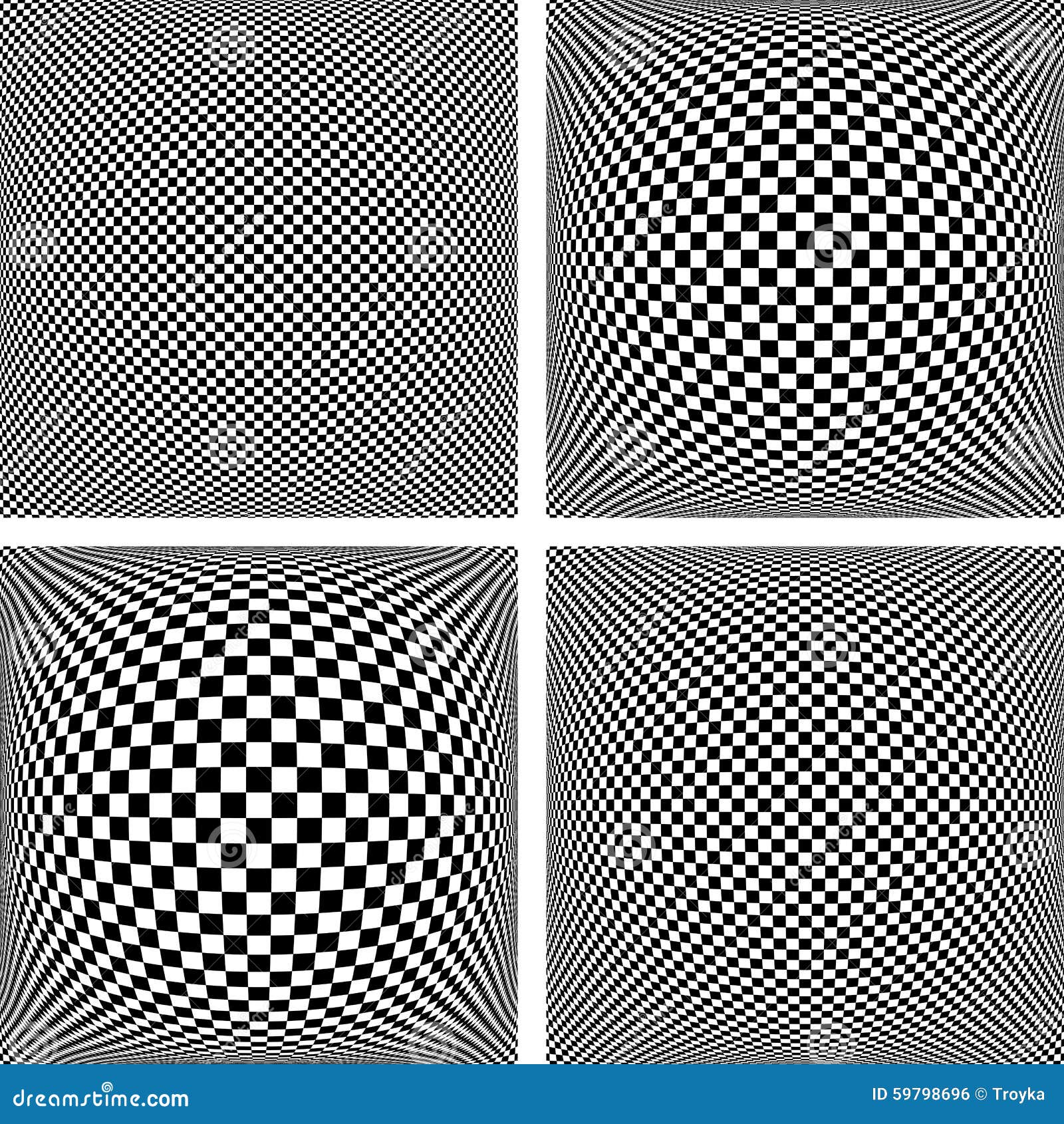 Chequered Patterns Set. Textured Backgrounds. Stock Vector ...