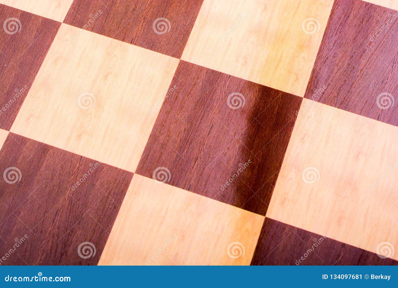 Chequered White and Brown Chess Board on Display Stock Image - Image of ...