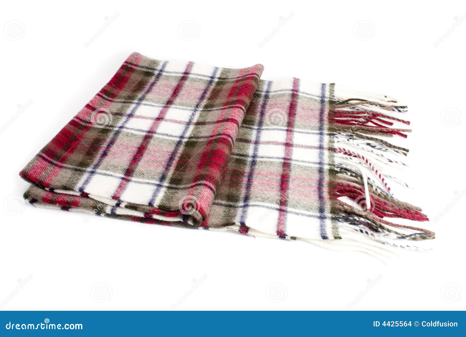 Chequered Wool Scarf, Neckerchief Stock Photo - Image of fashion ...