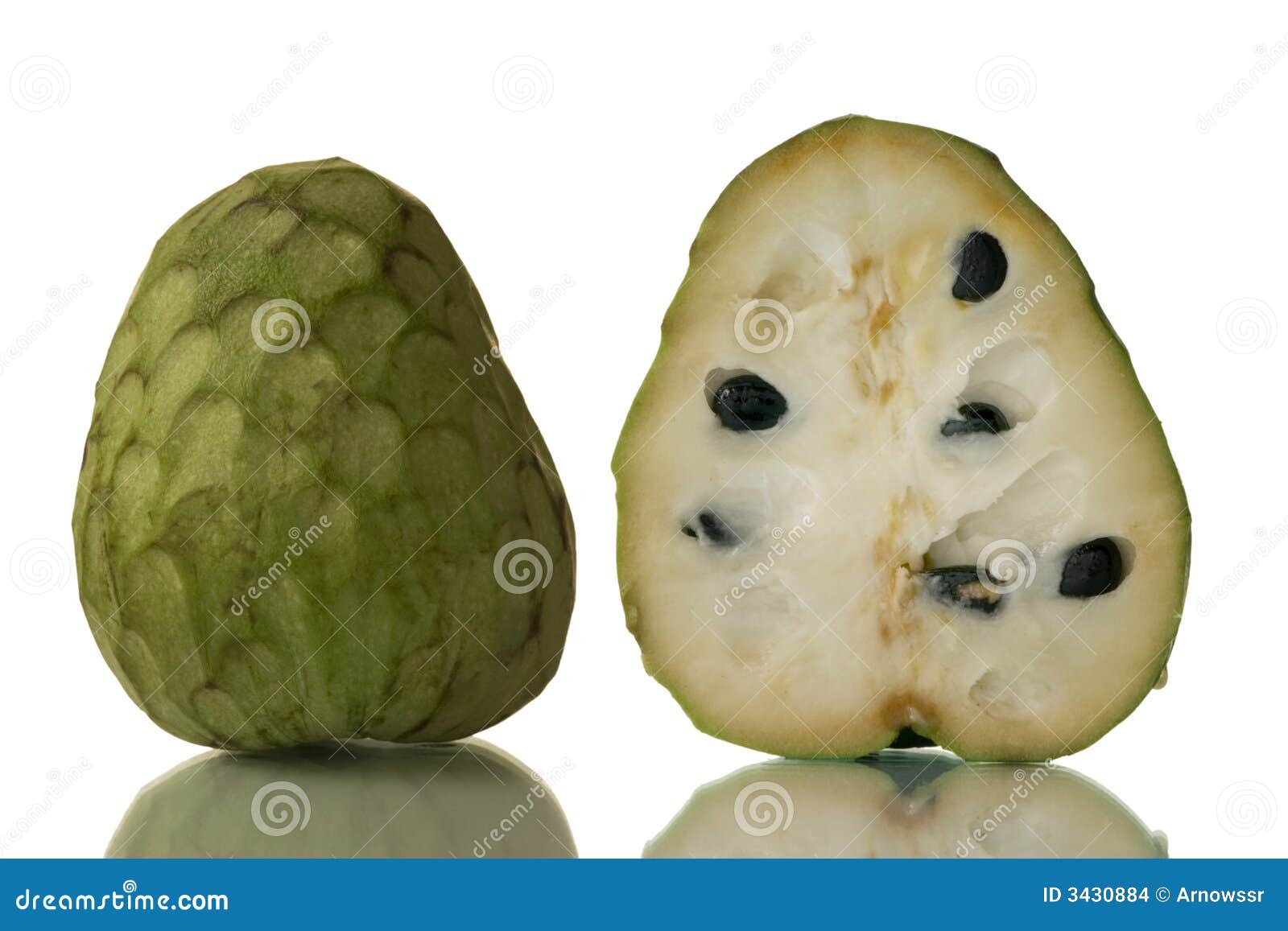 Cherimoya stock photo. Image of exotic, isolated, cherimoya - 3430884
