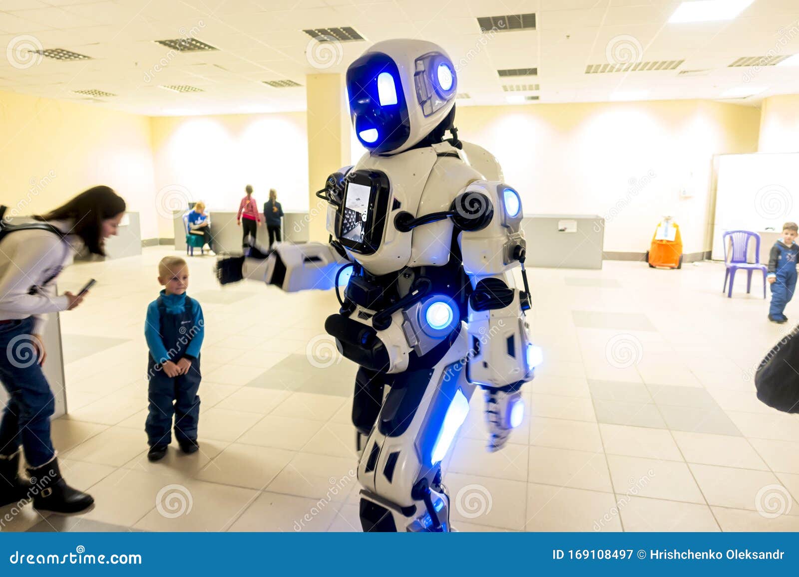 Giant Cyborg Insect And Acrobat Editorial Photo | CartoonDealer.com ...