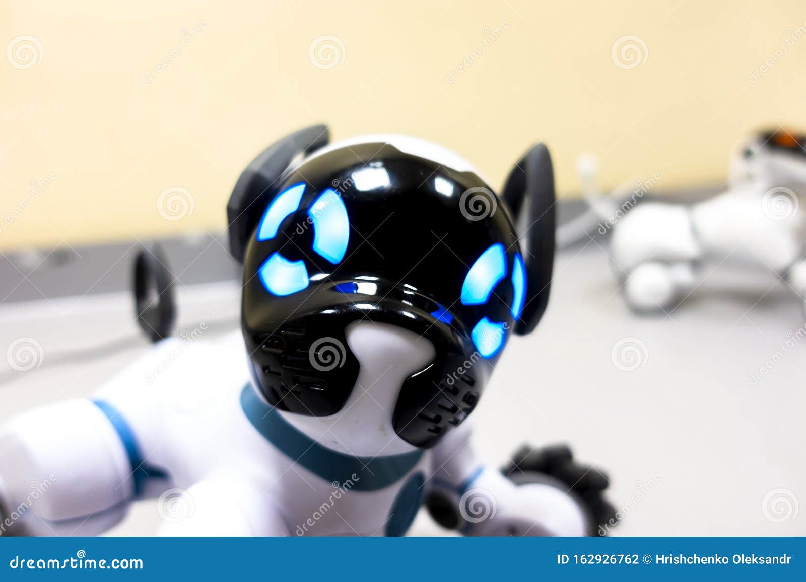 Cherkasy, Ukraine - January 08,2019: Muzzle of a Dog of a Robot Close ...